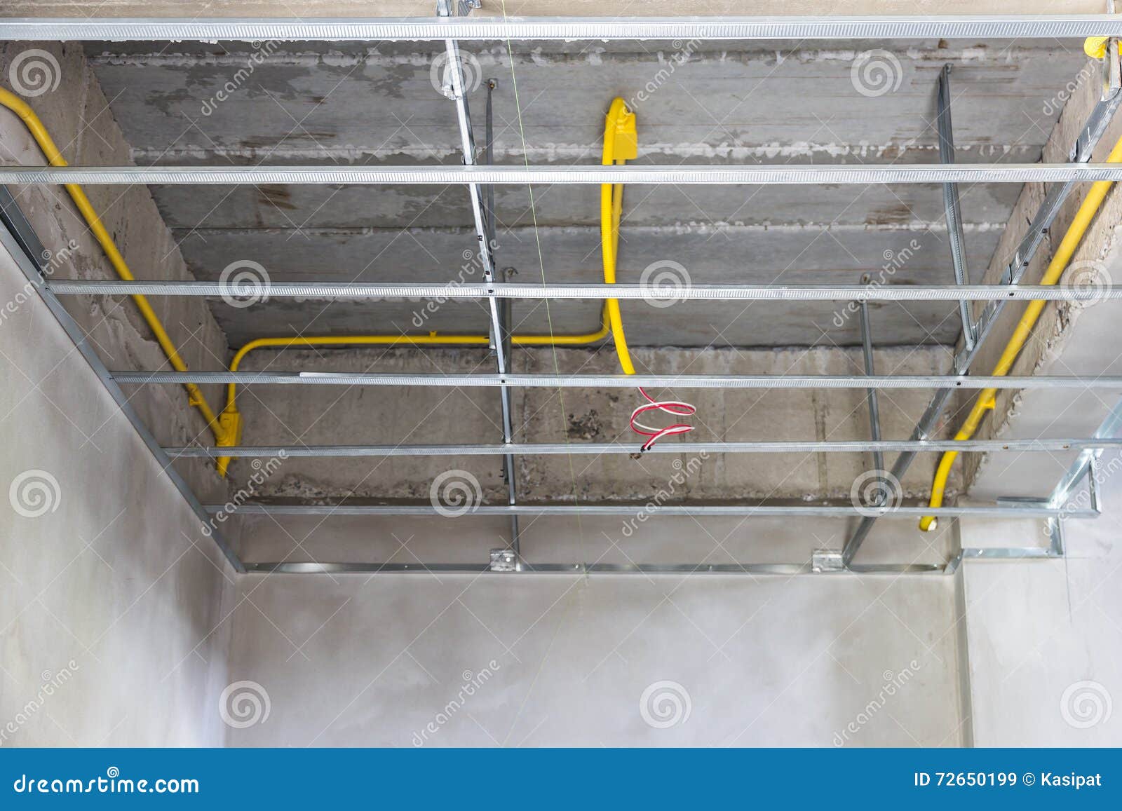 Ceiling Structure Gypsum. Structure Of Ceiling Suspended Of Drywall ...