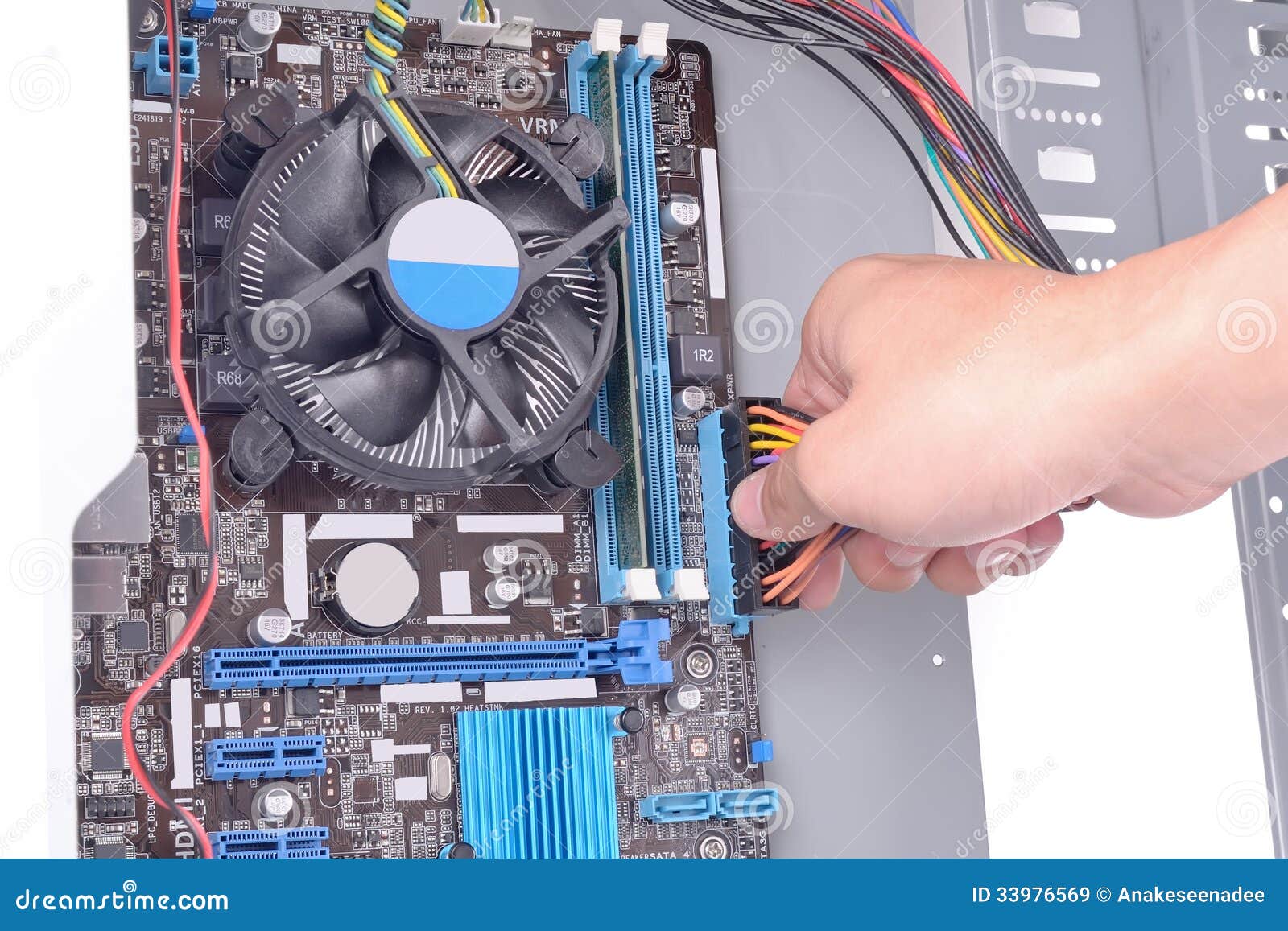 Build computer stock image. Image of mainboard, parts - 33976569