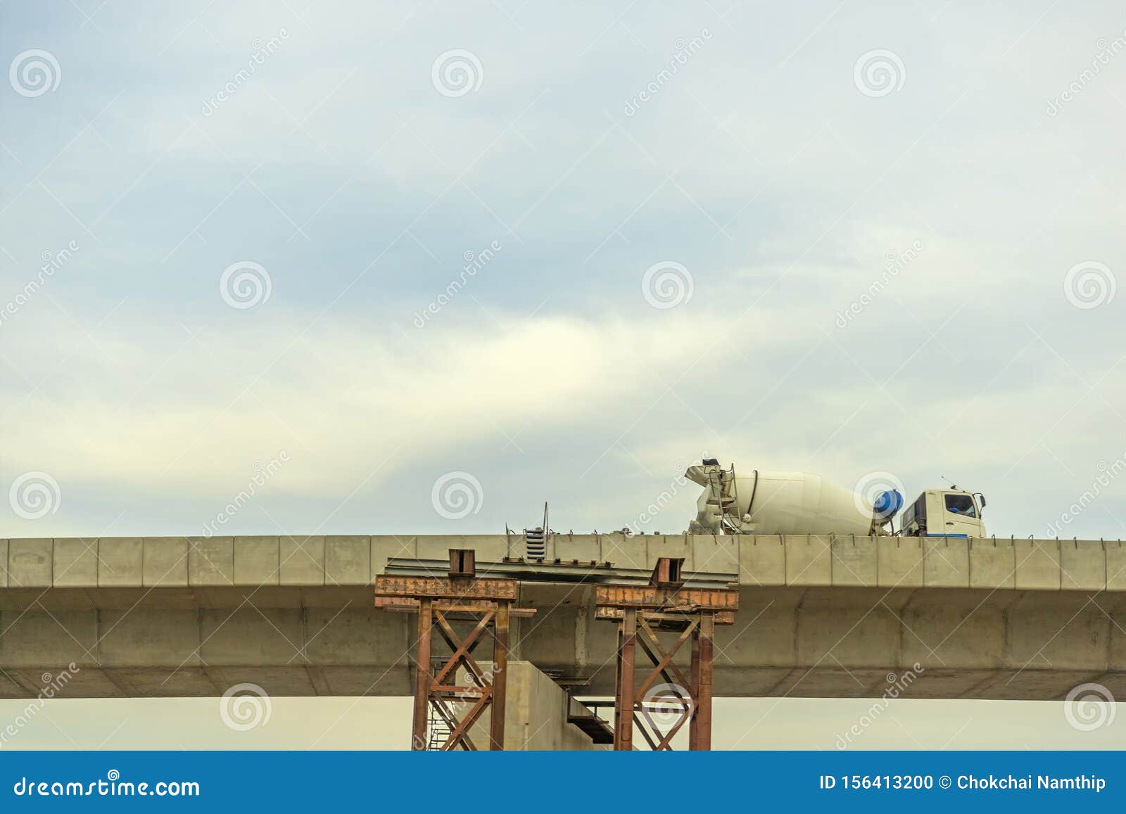 Build Concrete Highway on Site Construction Road Stock Photo - Image of ...