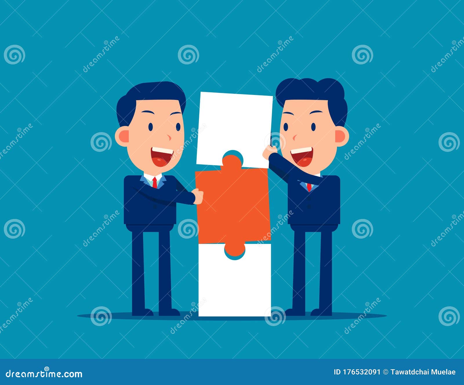 Build Connection Business Together. Business Puzzle Concept Stock ...