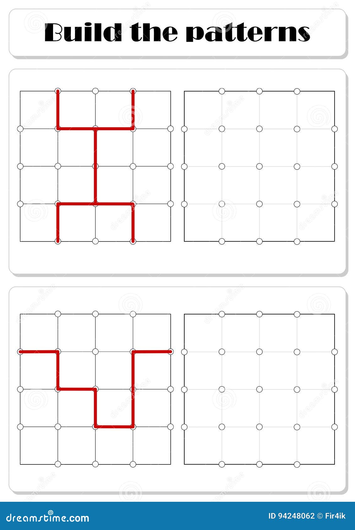 Build the correct patterns stock vector. Illustration of puzzle - 94248062