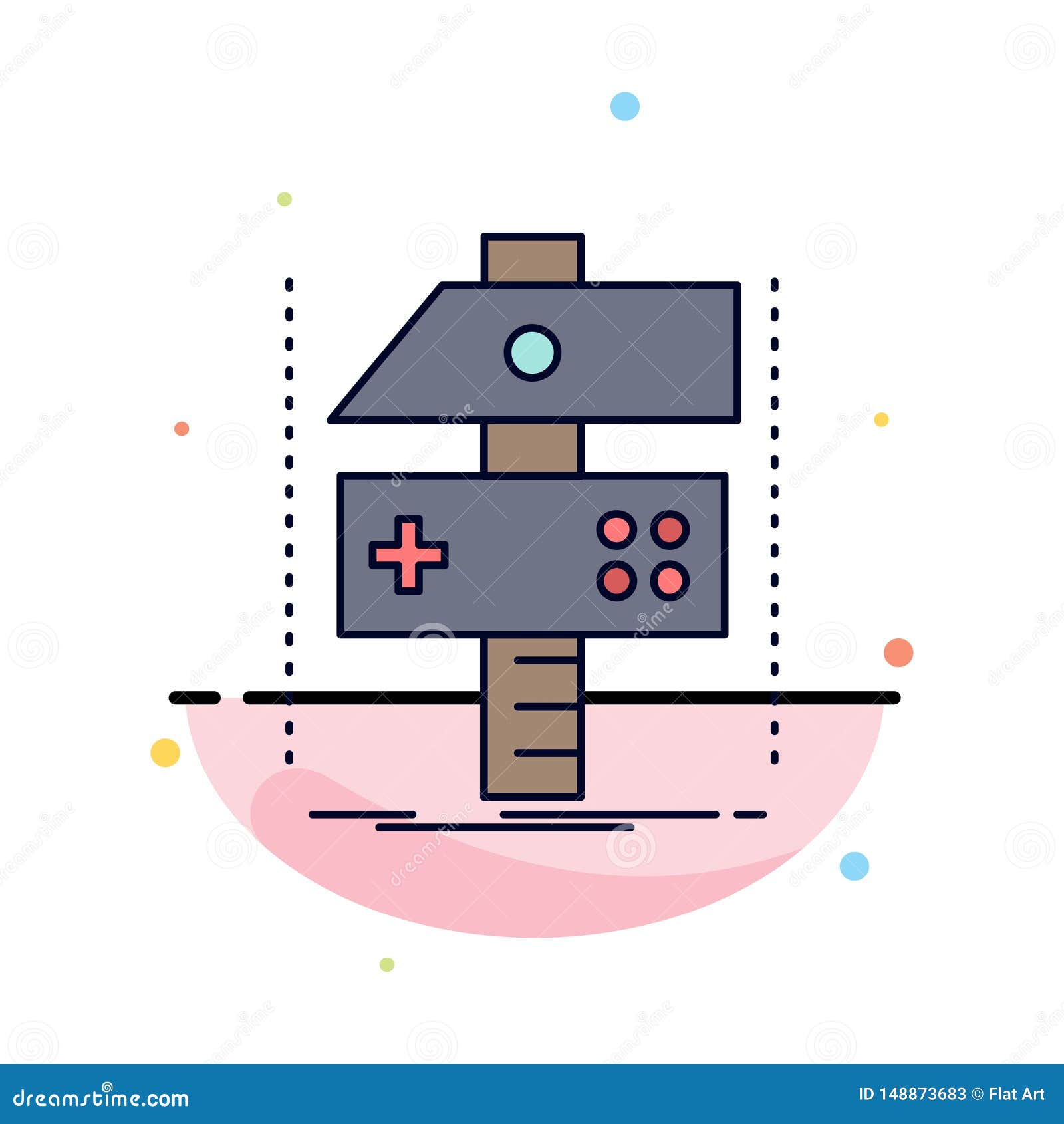 Build, Craft, Develop, Developer, Game Flat Color Icon Vector Stock ... Build, Craft, Develop, Developer, Game Flat Color Icon Vector Stock ...