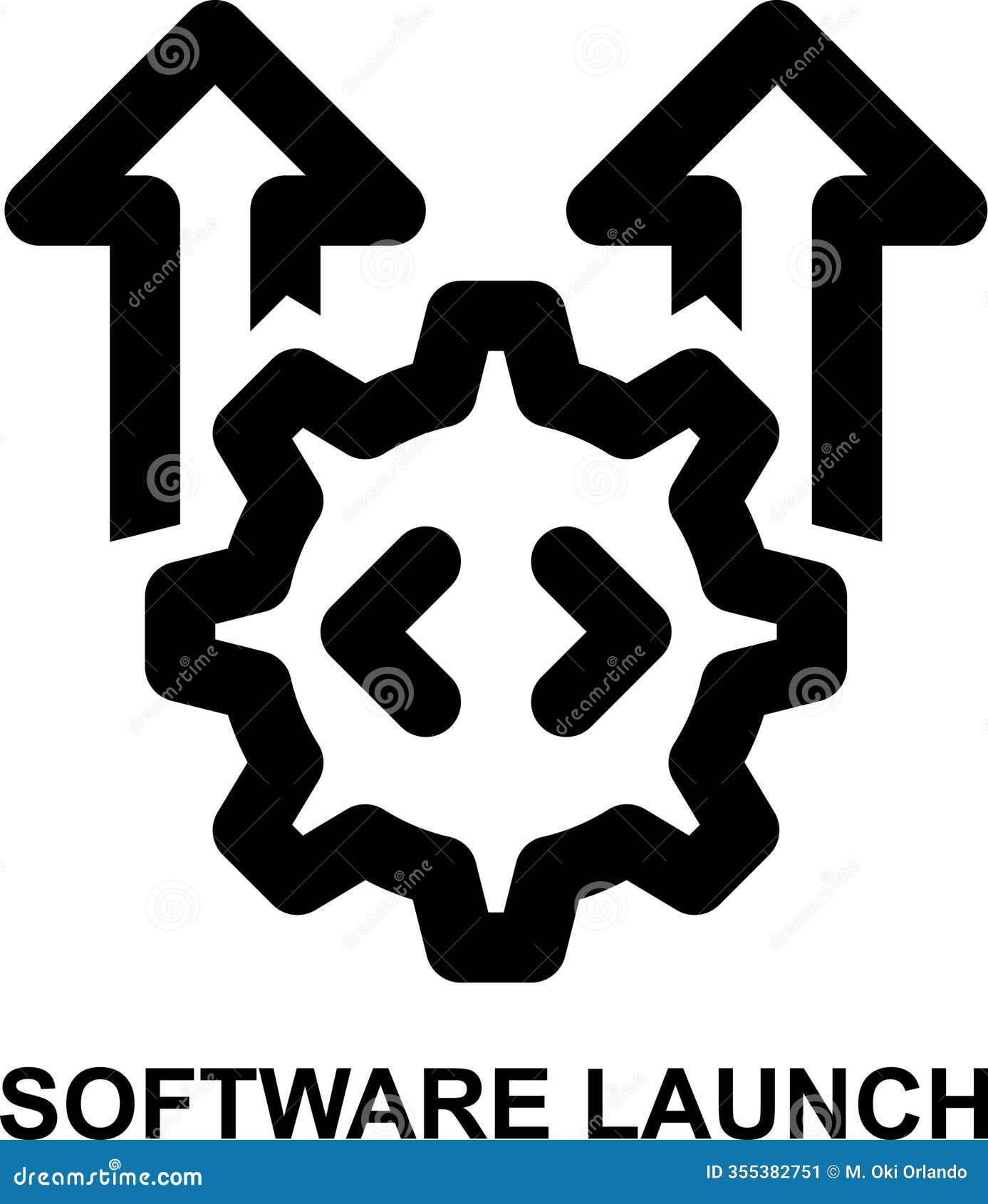 Build, Development, Programming, Coding, Release, Launch Outline Icon Stock Vector ...