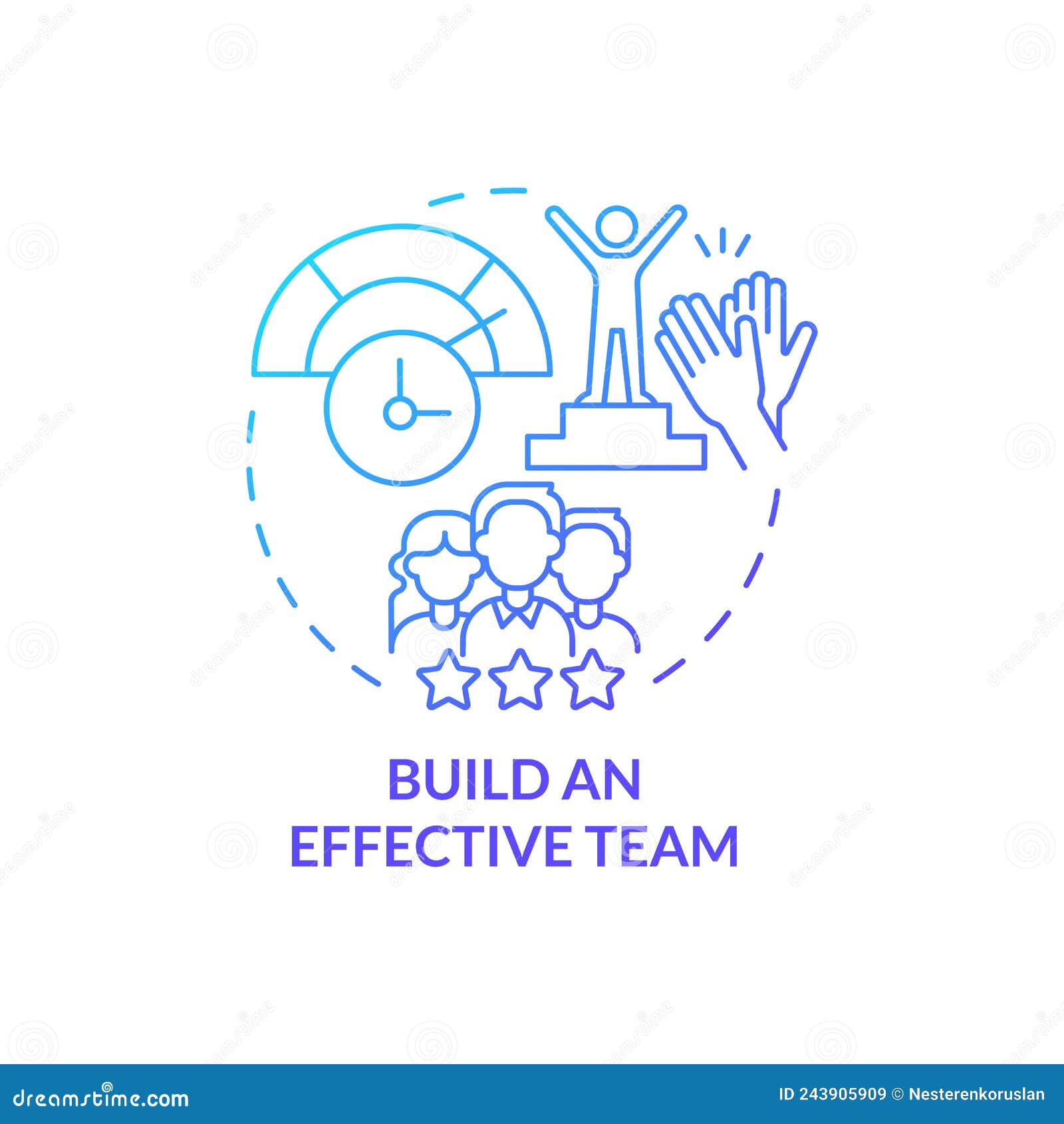 Build Effective Team Culture Loop Concept Icon Cartoon Vector ... Build Effective Team Culture Loop Concept Icon Cartoon Vector ...