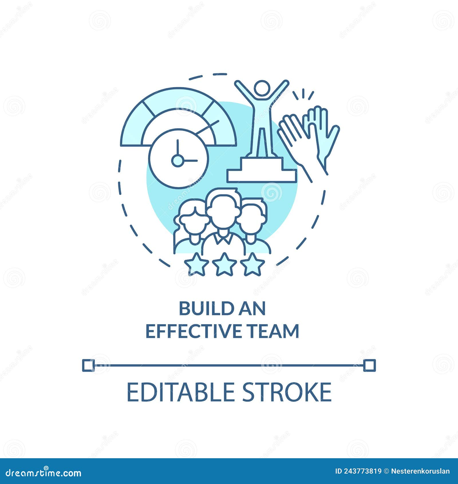 Build Effective Team Culture Loop Concept Icon Cartoon Vector ... Build Effective Team Culture Loop Concept Icon Cartoon Vector ...