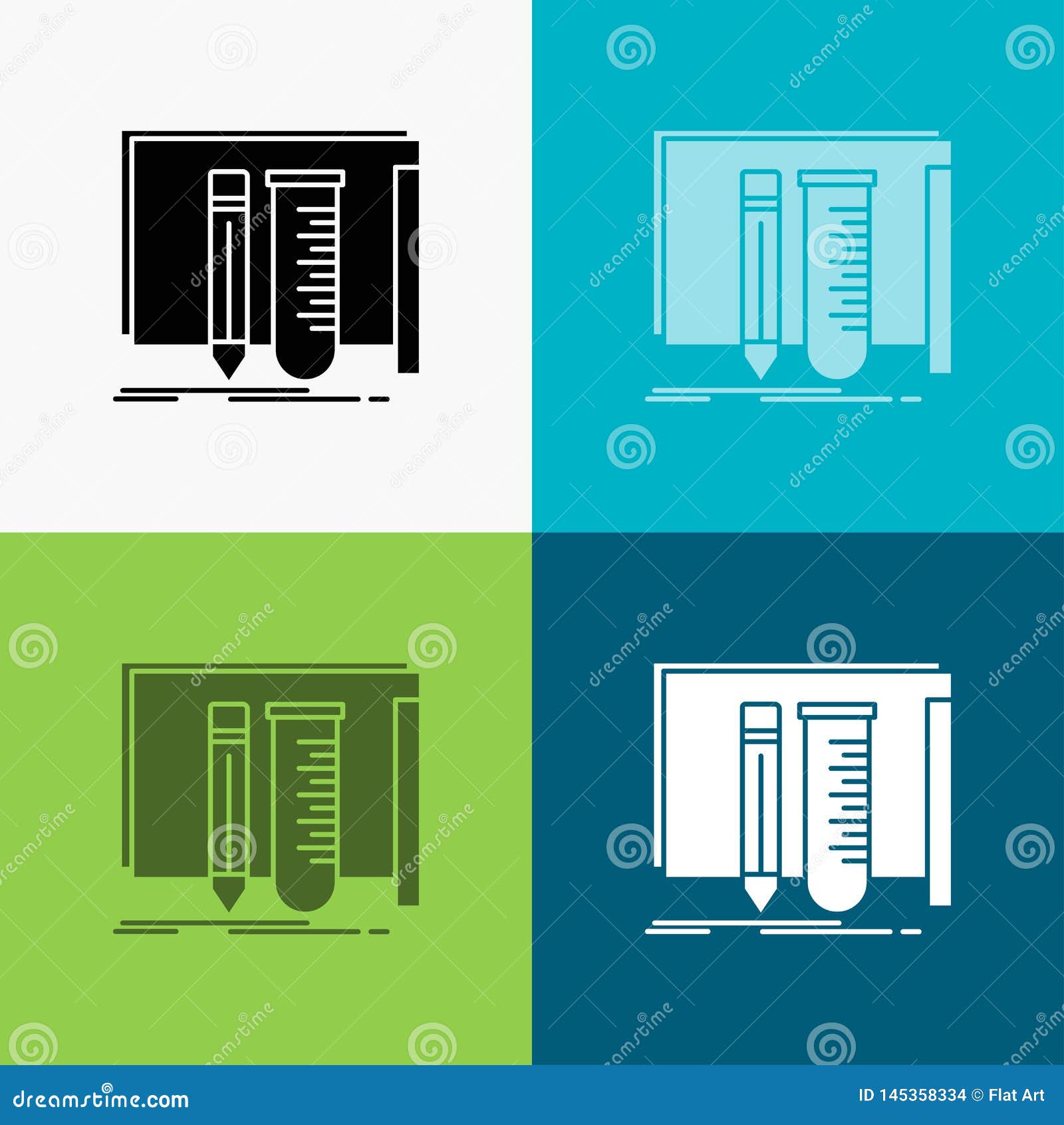 Build, Equipment, Fab, Lab, Tools Icon Over Various Background. Glyph ...