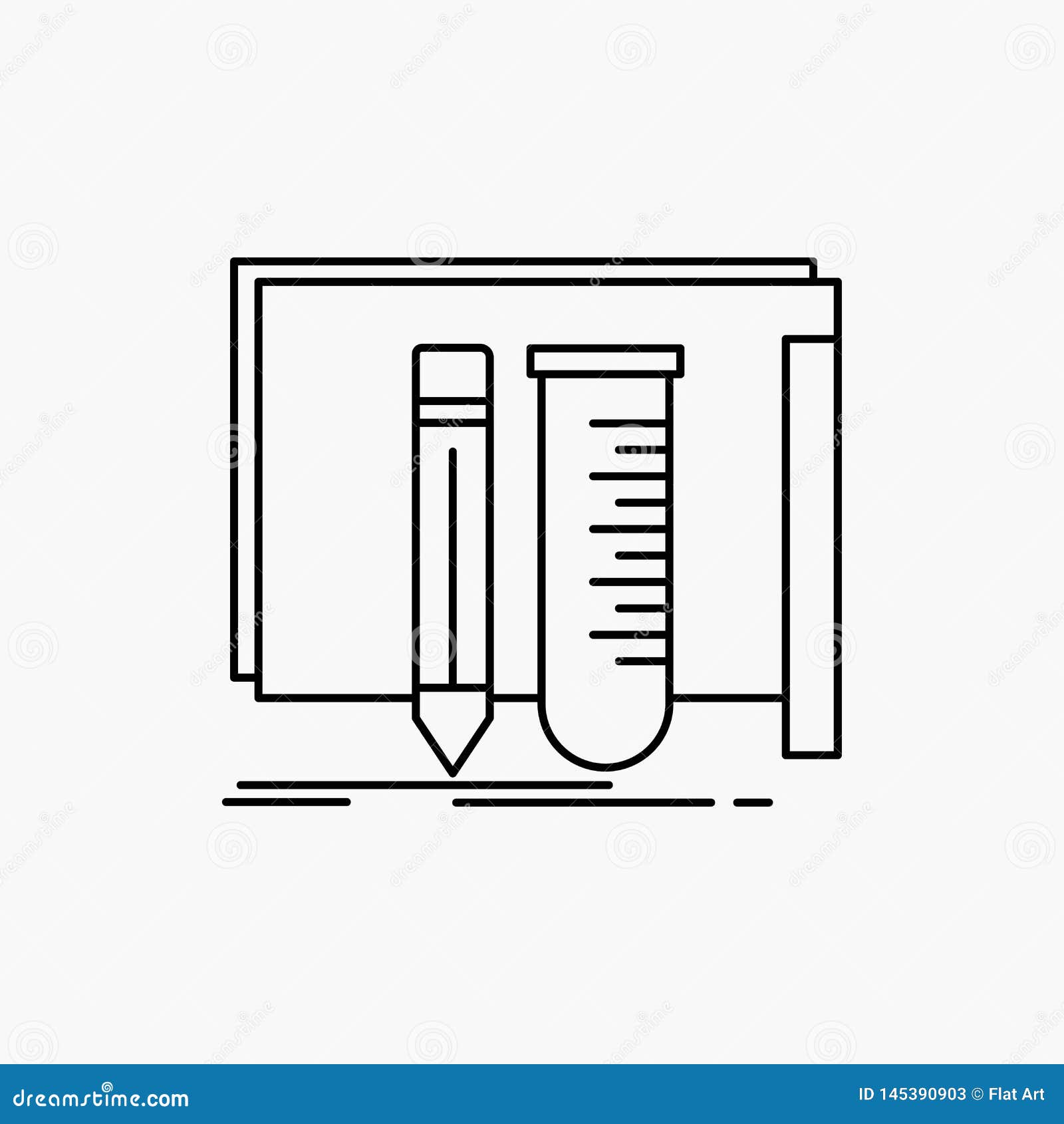 Build, Equipment, Fab, Lab, Tools Line Icon. Vector Isolated ...