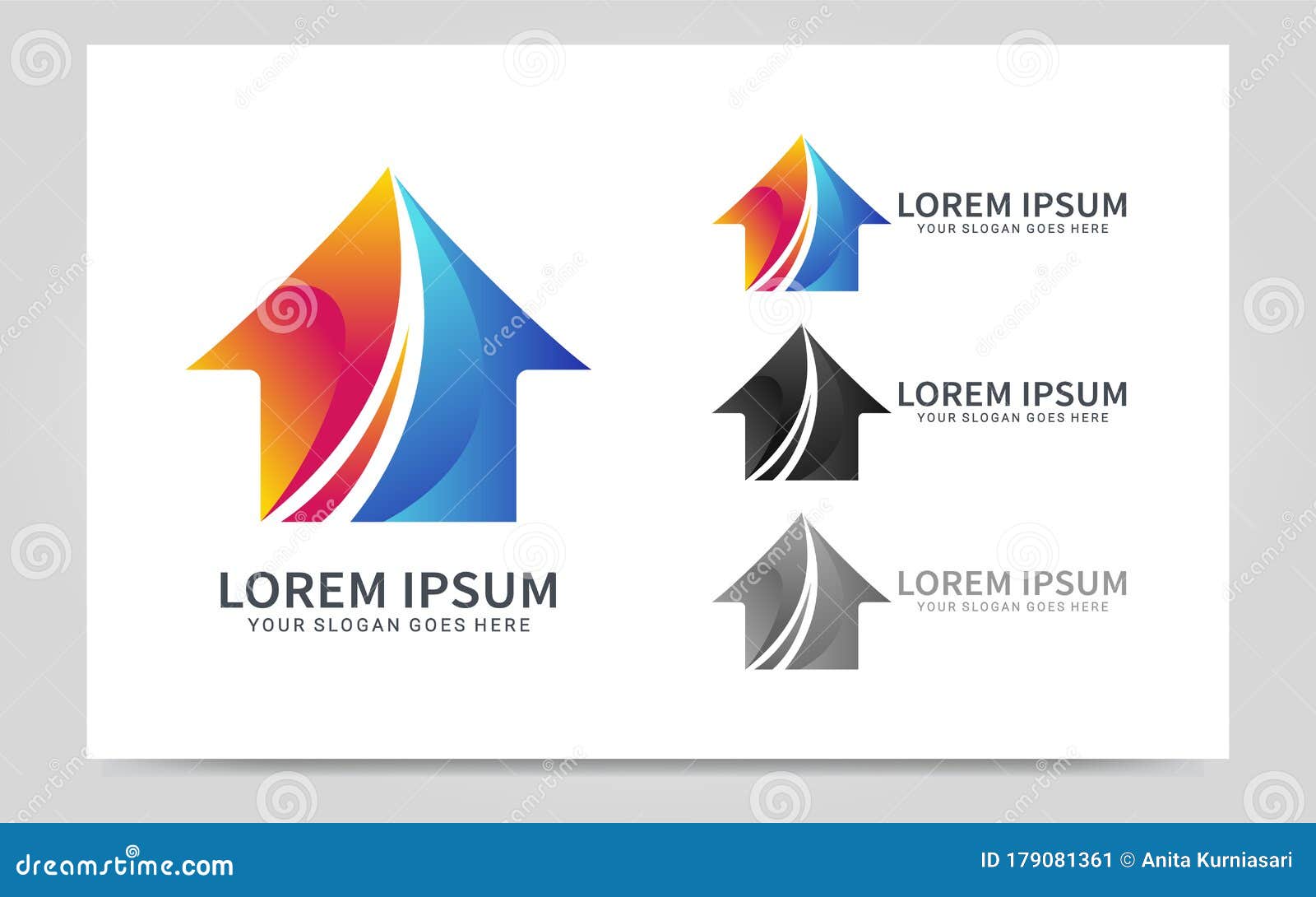 Build Home Logo for Construction or Architecture Company Stock Vector ...