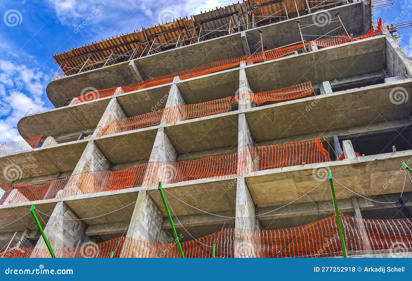 Build a Hotel Complex Construction Sites Playa Del Carmen Mexico Stock ...