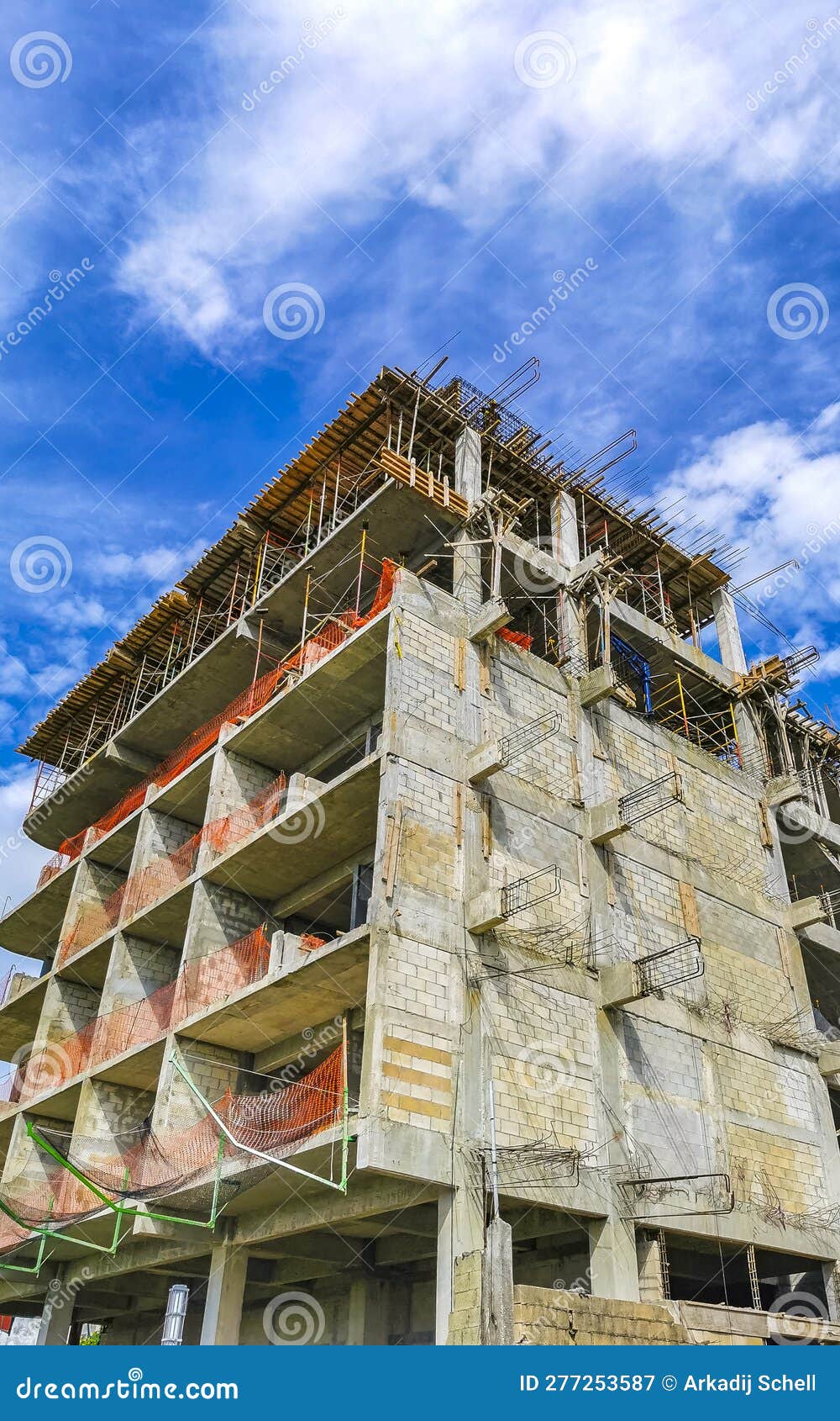 Build a Hotel Complex Construction Sites Playa Del Carmen Mexico Stock ...