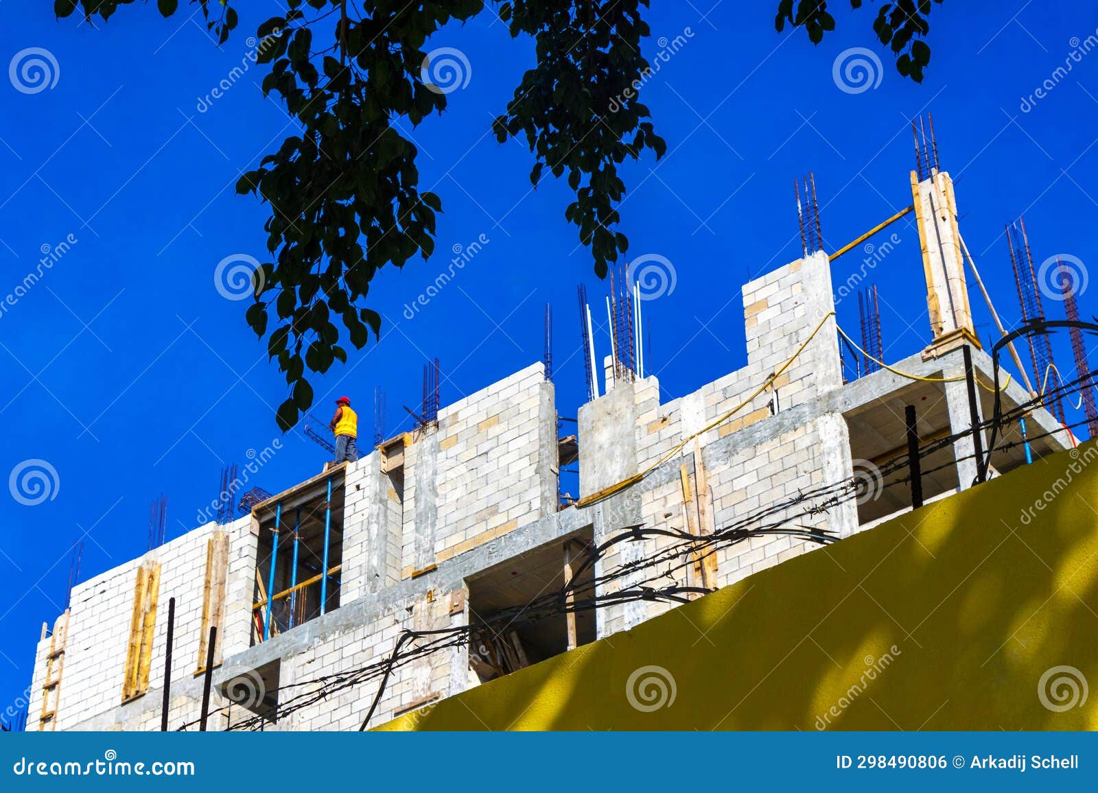 Build a Hotel Complex Construction Sites Playa Del Carmen Mexico Stock ...