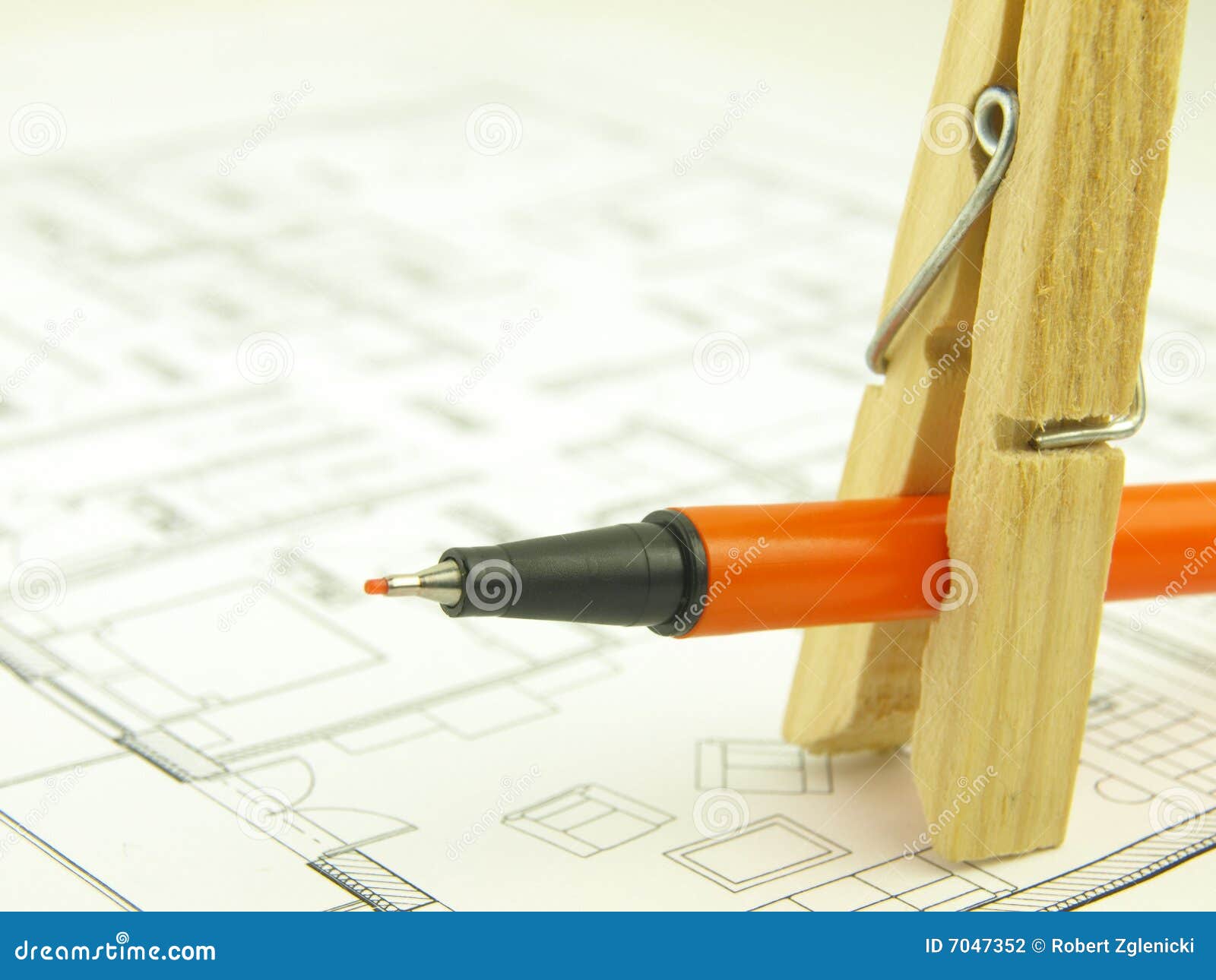 Build A House And Architect Tools Picture. Image: 7047352