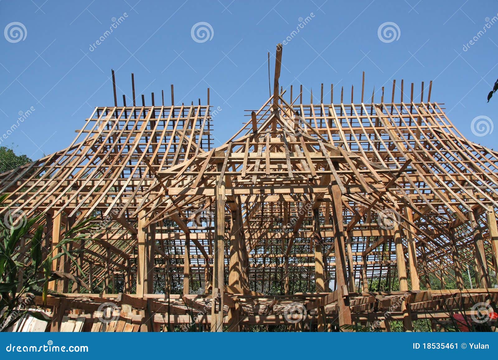 Build a House in Thai Style Stock Image - Image of asia, thai: 18535461