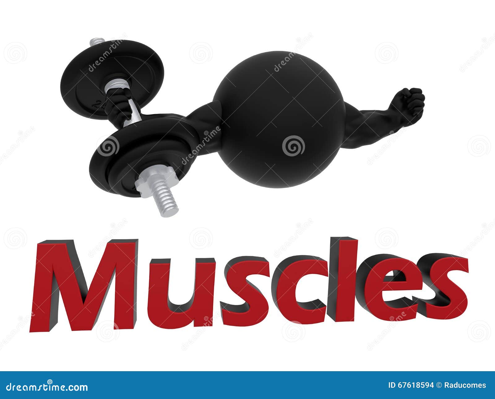 Build muscles concept stock illustration. Illustration of concept ...