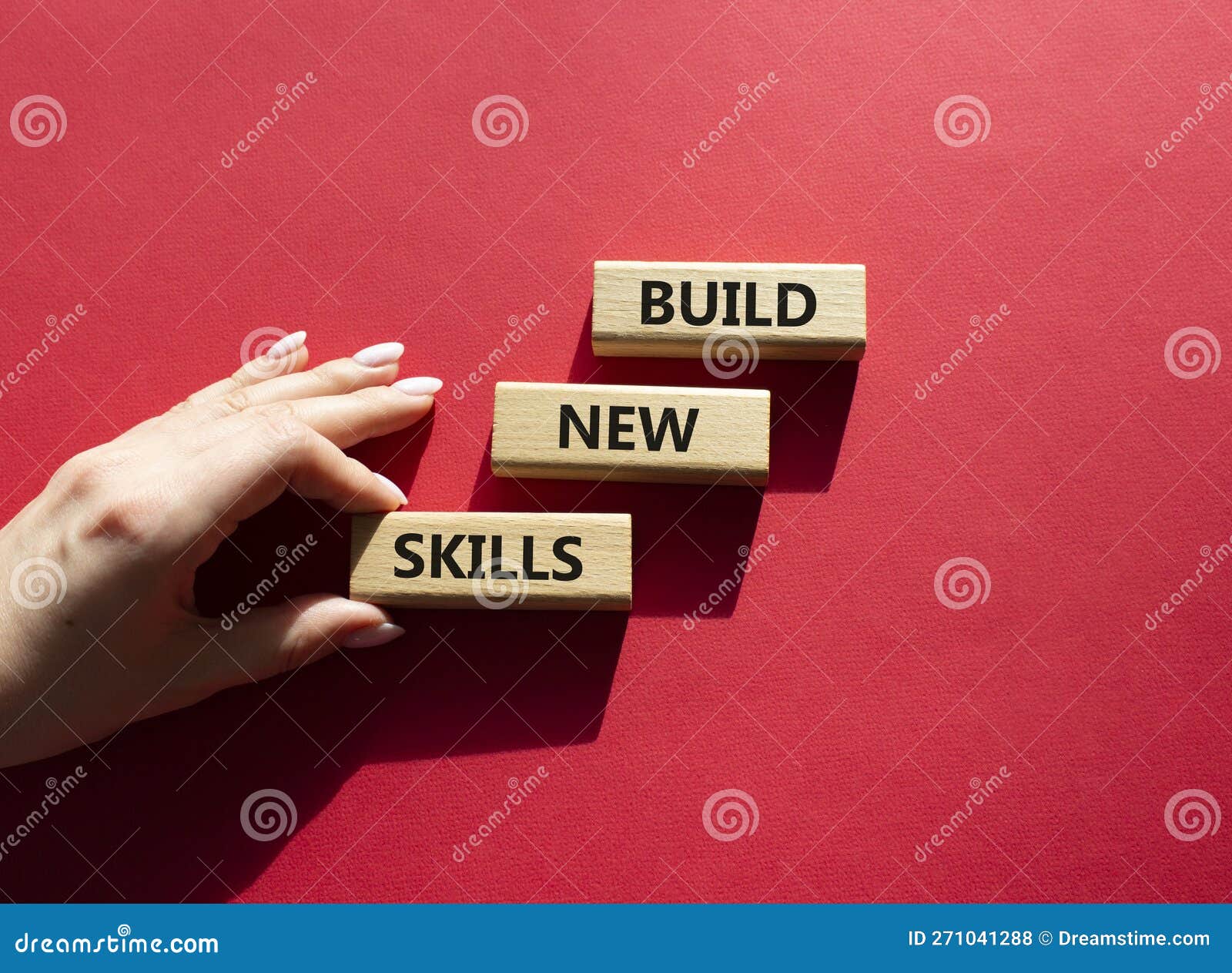 Build New Skills Symbol. Concept Word Build New Skills on Wooden Blocks ... Build New Skills Symbol. Concept Word Build New Skills on Wooden Blocks ...