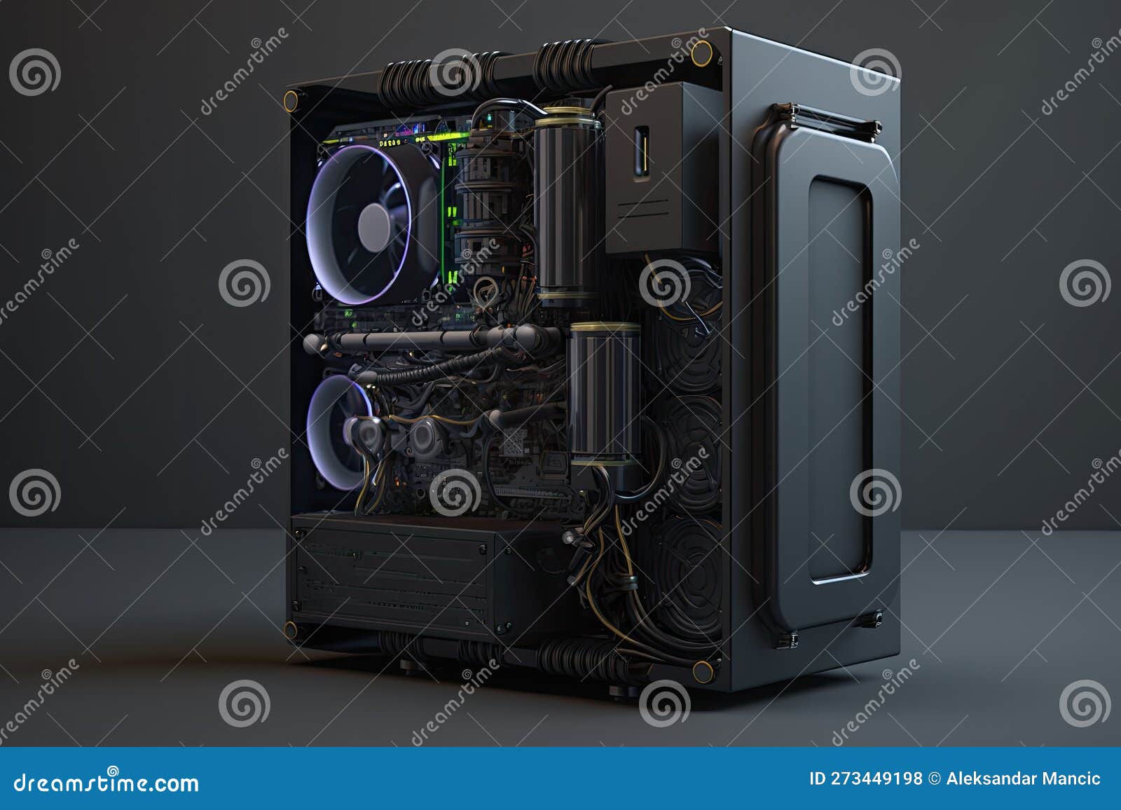 Modern computer build stock illustration. Illustration of hardware ...