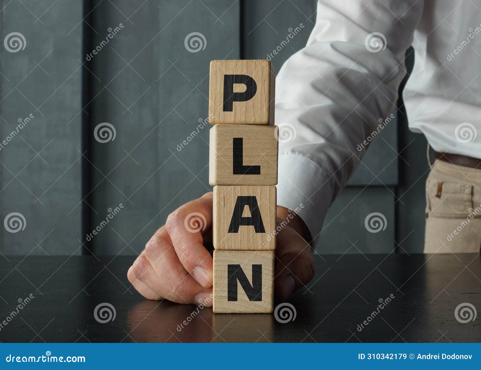 Build Up a Plan. Business Strategy Concept Stock Image - Image of ...