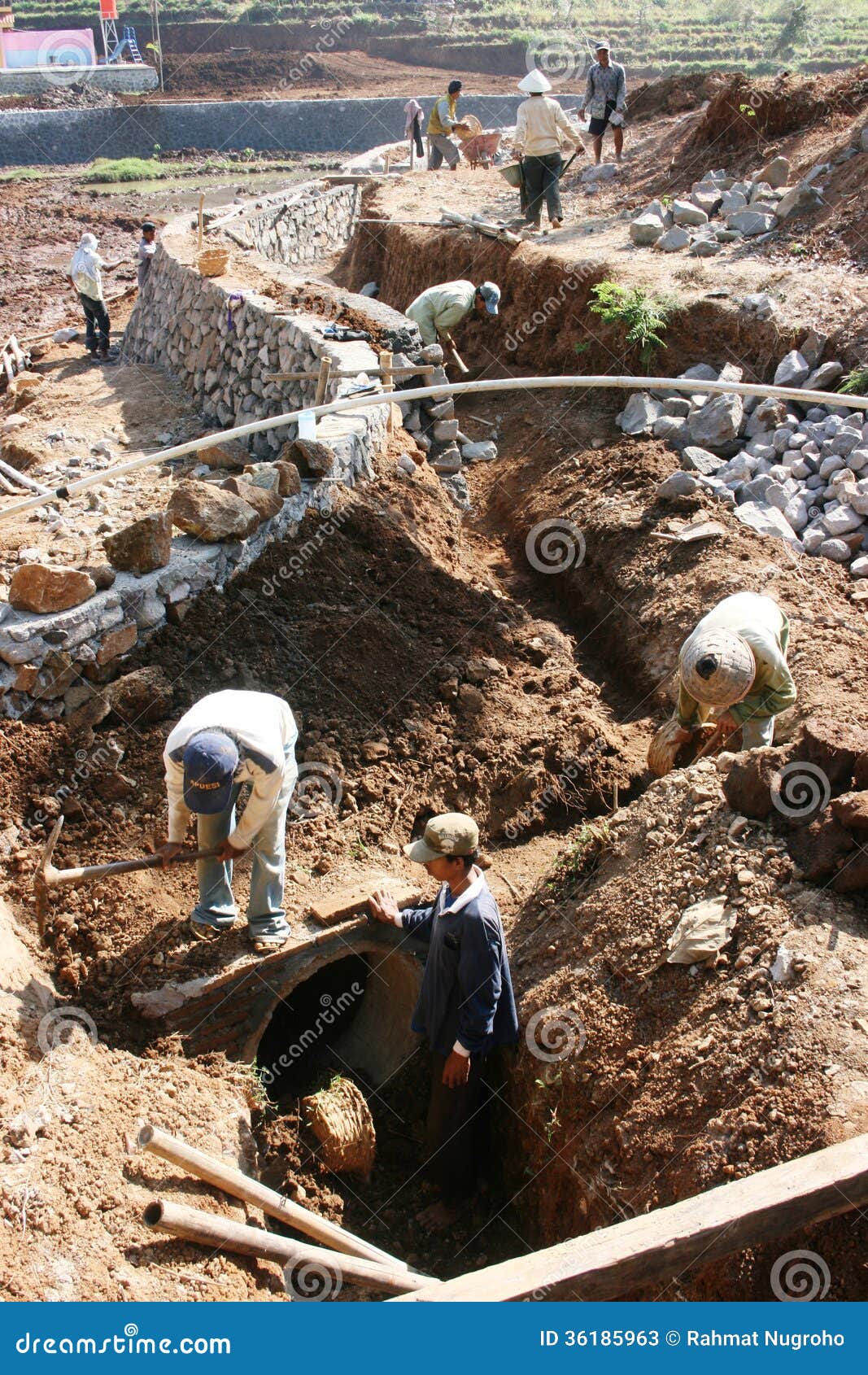 Build water channel editorial stock photo. Image of river - 36185963