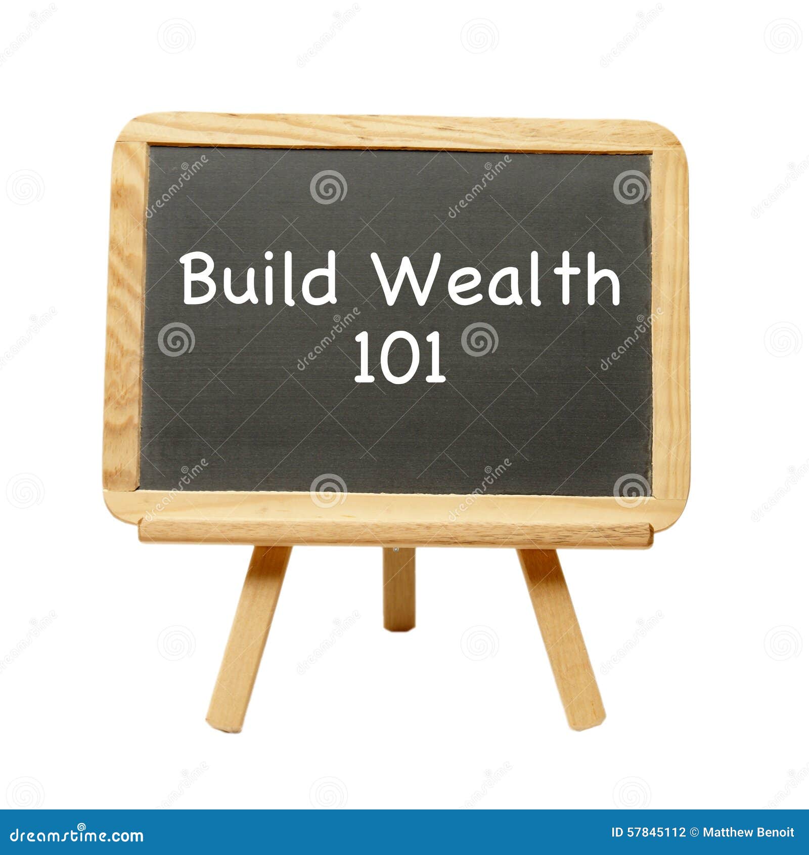 Build Wealth 101 stock photo. Image of billboard, empty - 57845112