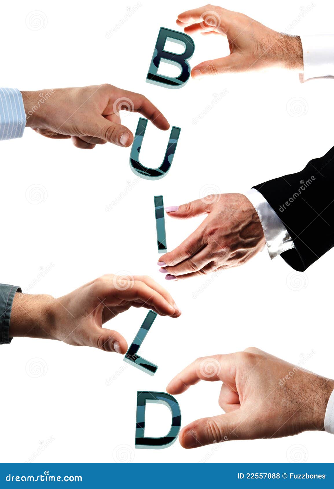 Build word stock photo. Image of construct, businesspeople - 22557088