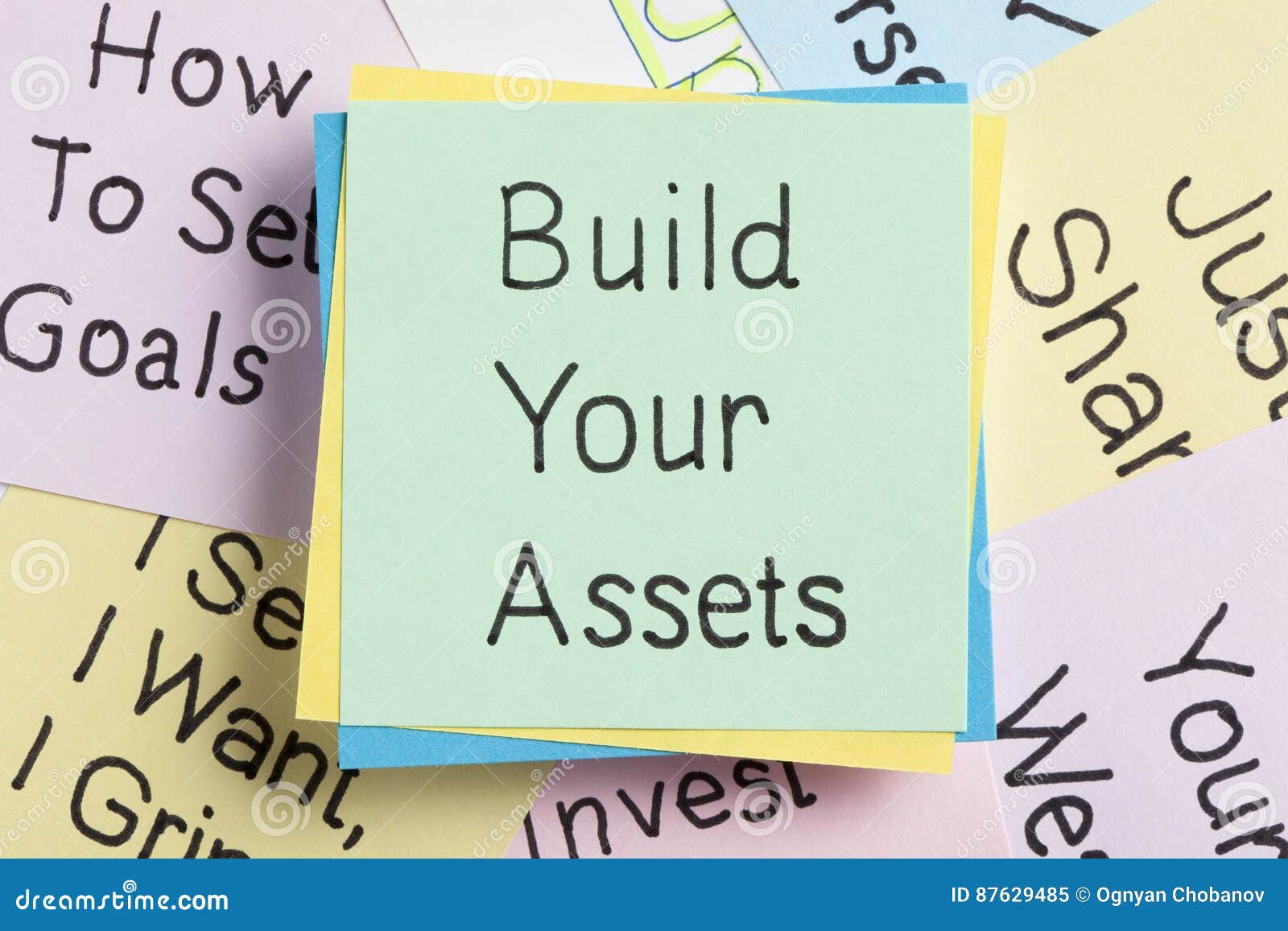 Build Your Assets stock image. Image of business, corporate - 87629485
