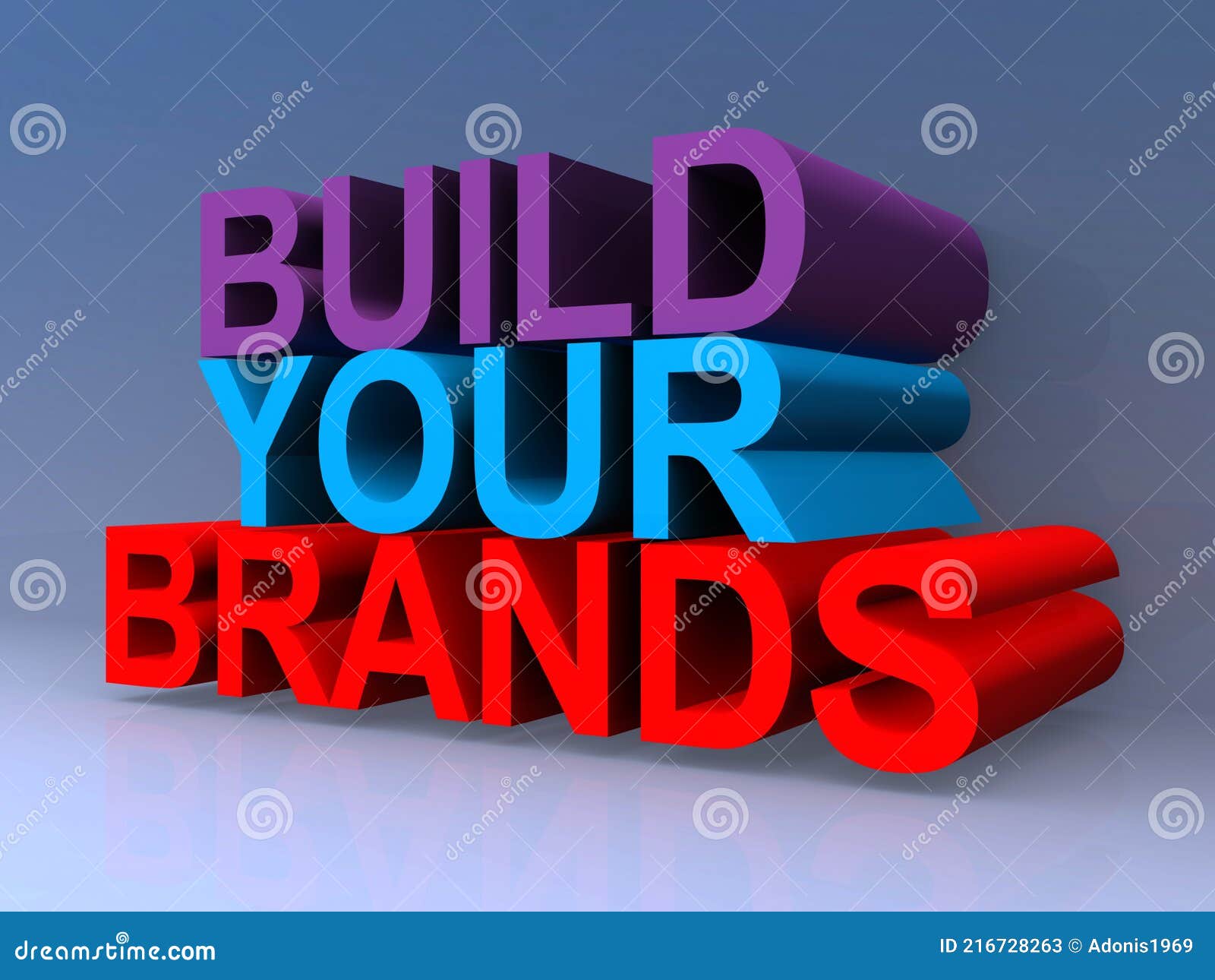 Build Your Brand Concept. Black Board With Texture, Background Stock ...