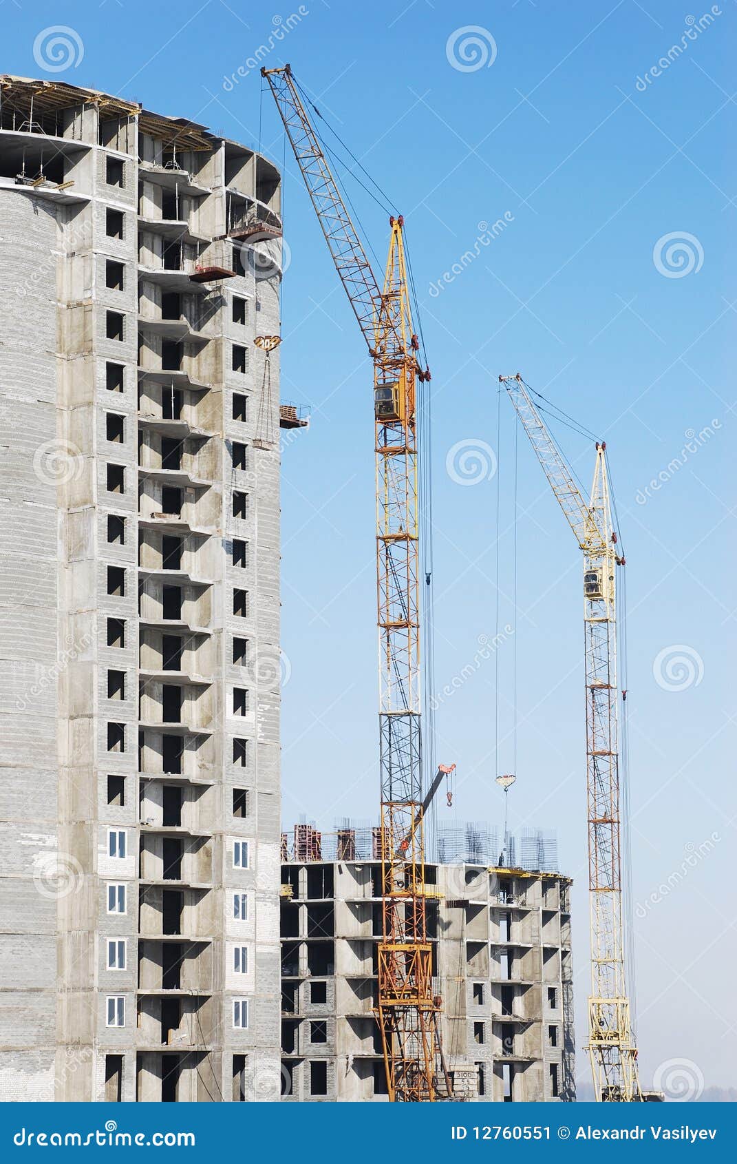 Builded High-altitude Building Stock Image - Image of home, floor: 12760551