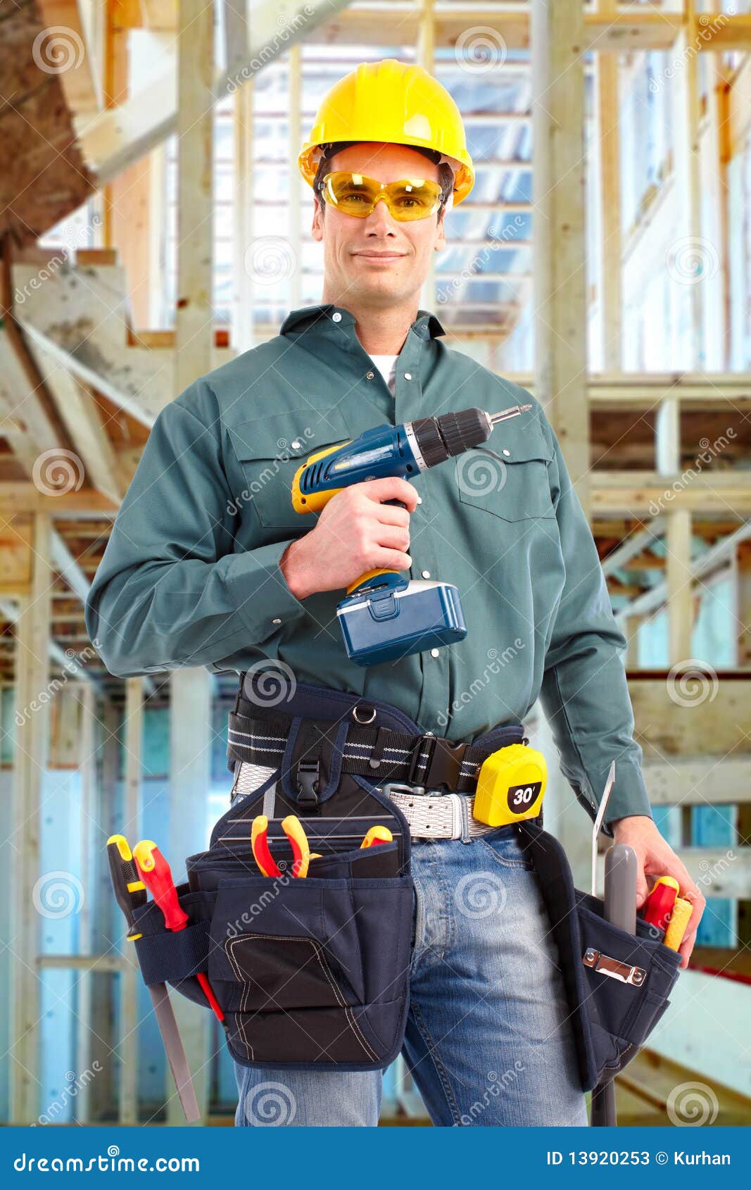 Builder stock image. Image of build, profession, enterprise - 13920253