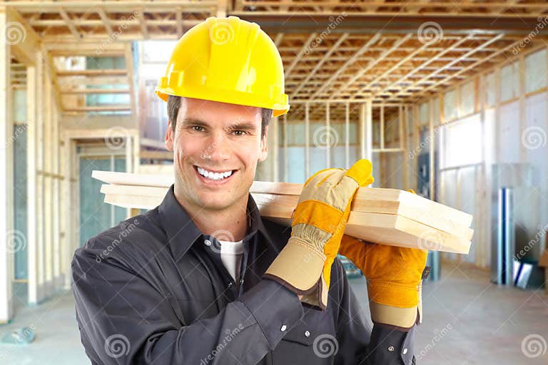 Builder stock image. Image of helmet, build, person, manufactory - 13920255