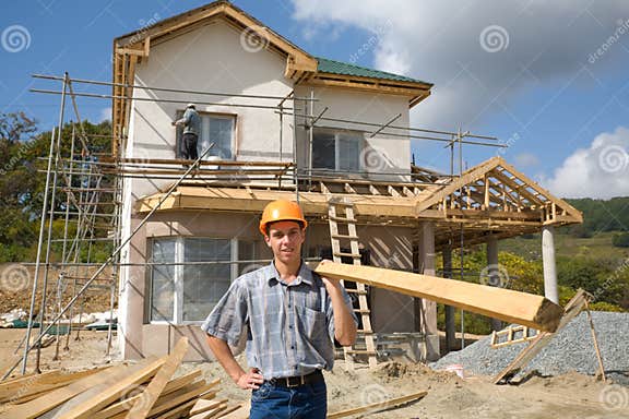 Builder stock image. Image of helmet, manual, building - 3477355