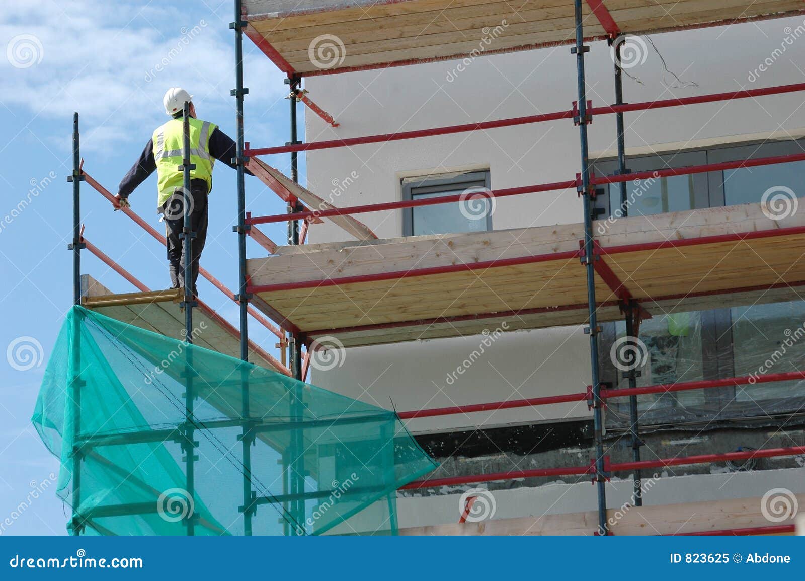 Builder stock image. Image of property, architect, blue - 823625