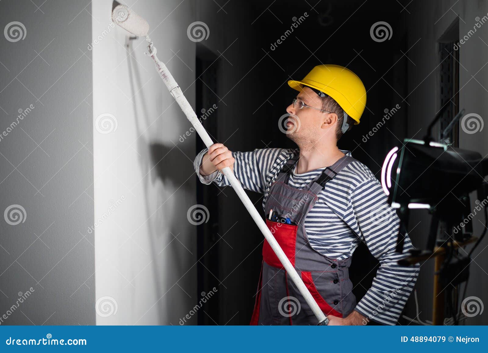 Applying Paint With Brush Royalty-Free Stock Photography ...