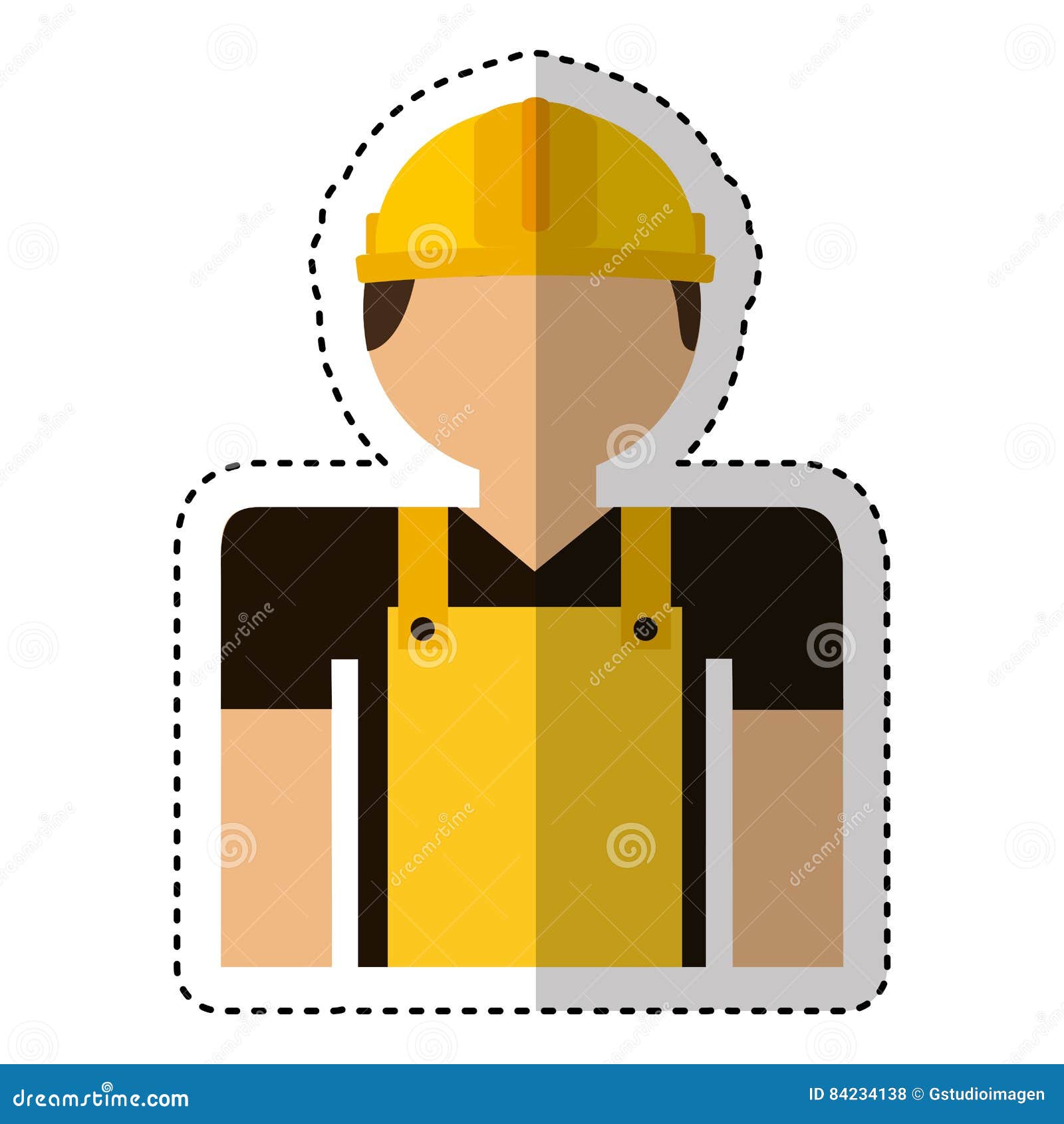 Builder Avatar Character Icon Stock Illustration - Illustration of ...