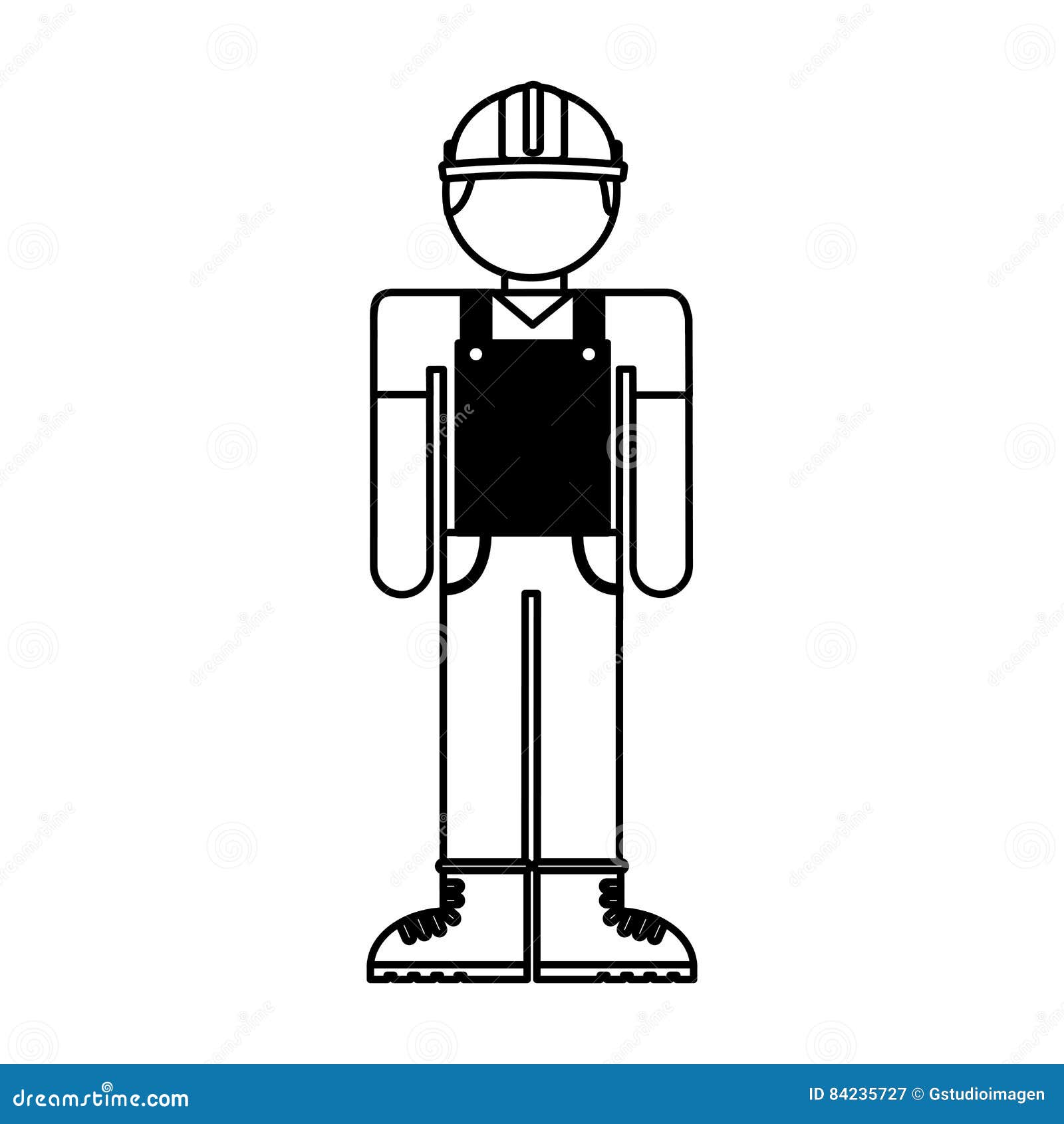 Builder Avatar Character Icon Stock Illustration - Illustration of sign ...