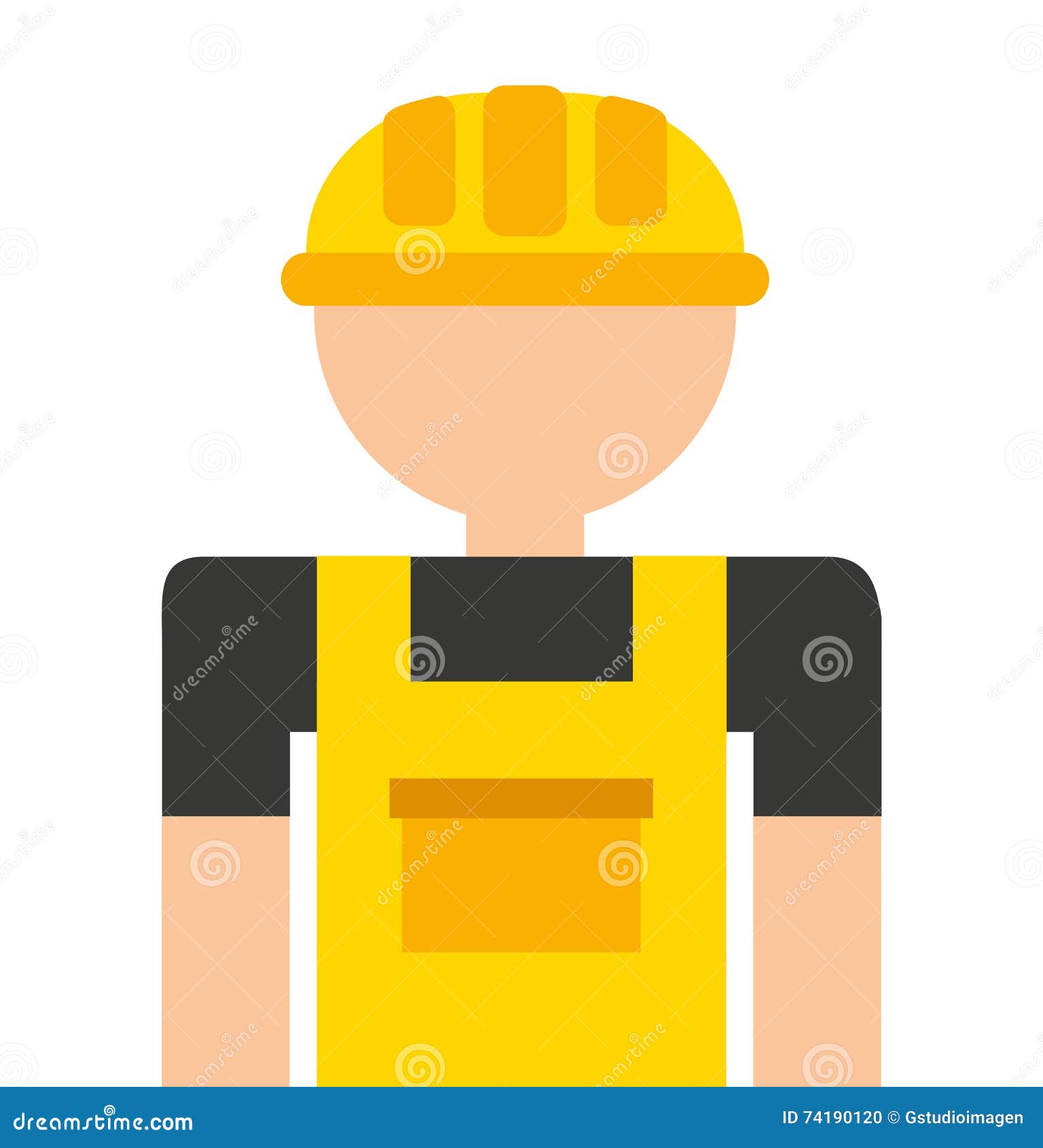 Builder Avatar Isolated Icon Design Stock Illustration - Illustration ...