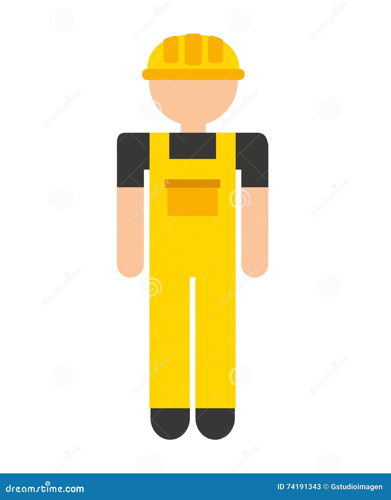 Builder Avatar Isolated Icon Design Stock Illustration - Illustration ...