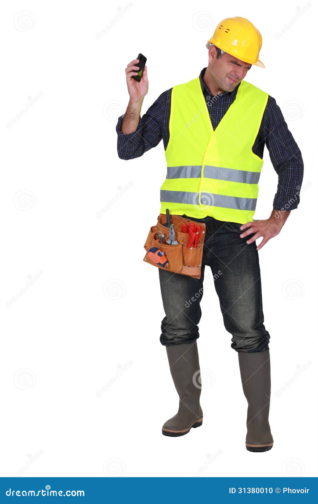 Builder being shouted at stock photo. Image of leader - 31380010