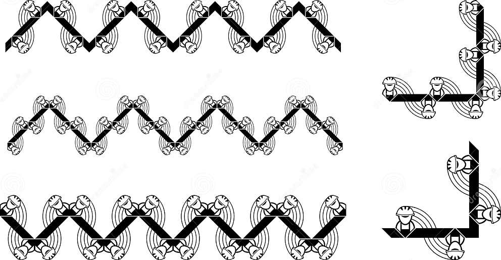 Builder border stock vector. Illustration of black, build - 62622853