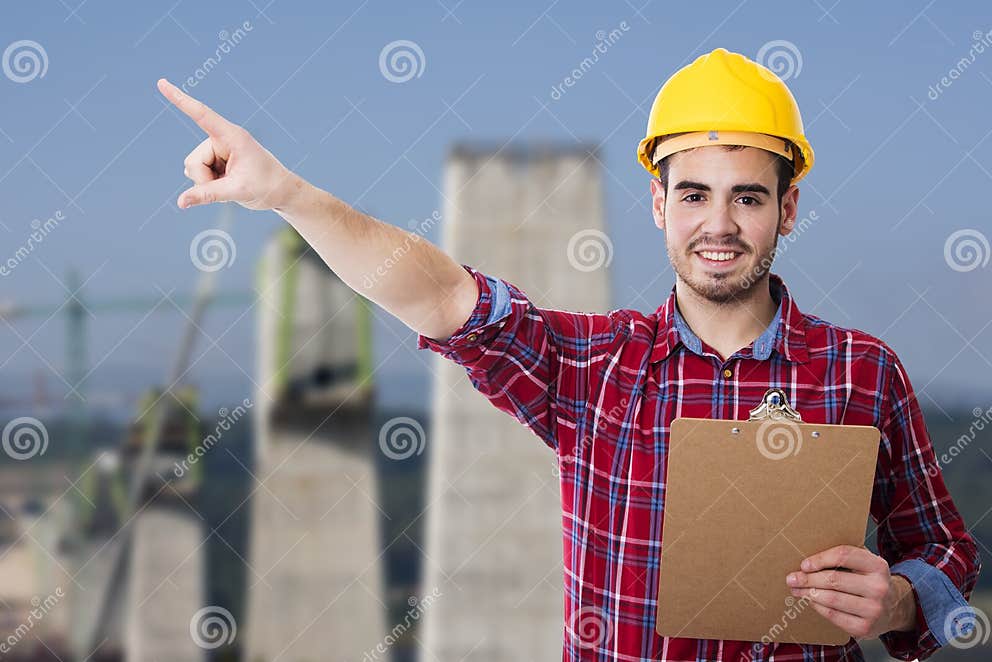 Builder and Chief Construction Stock Image - Image of industrial ...