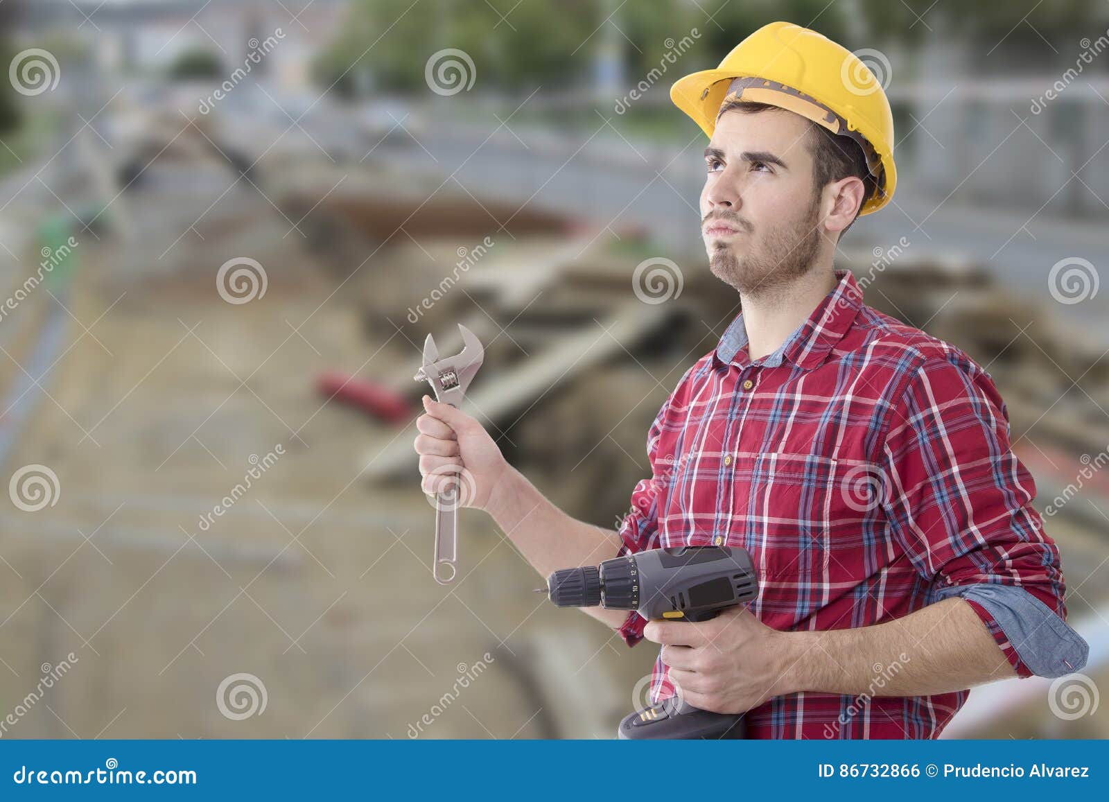 Builder construction man stock photo. Image of professional - 86732866