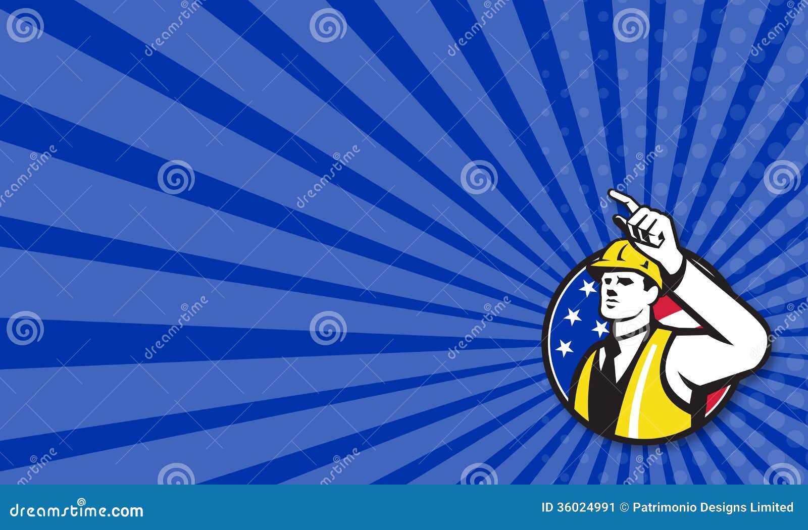 Construction Guy Pointing Vector Illustration | CartoonDealer.com #30549864
