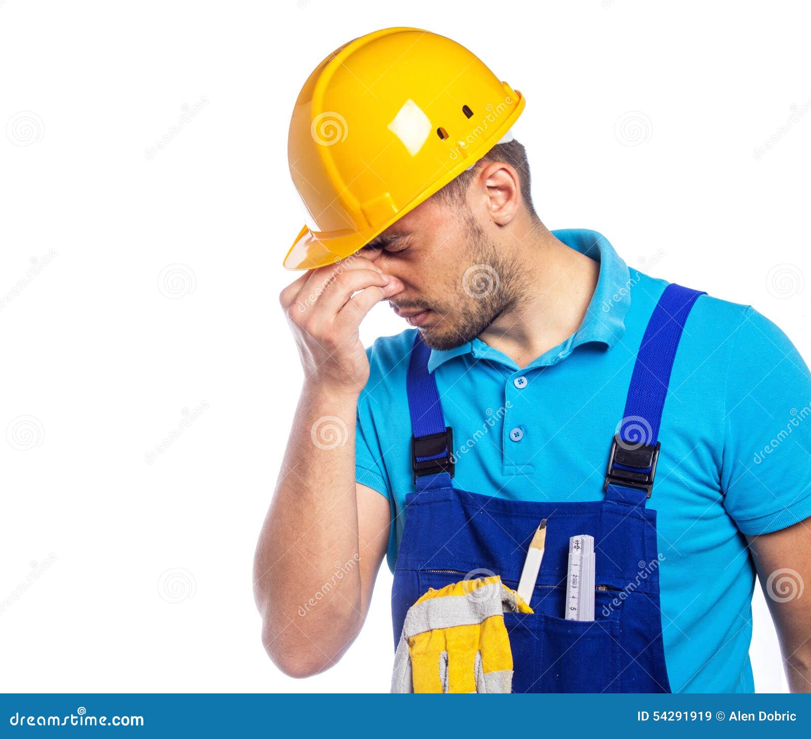 Builder - Construction Worker Stock Image - Image of protective ...