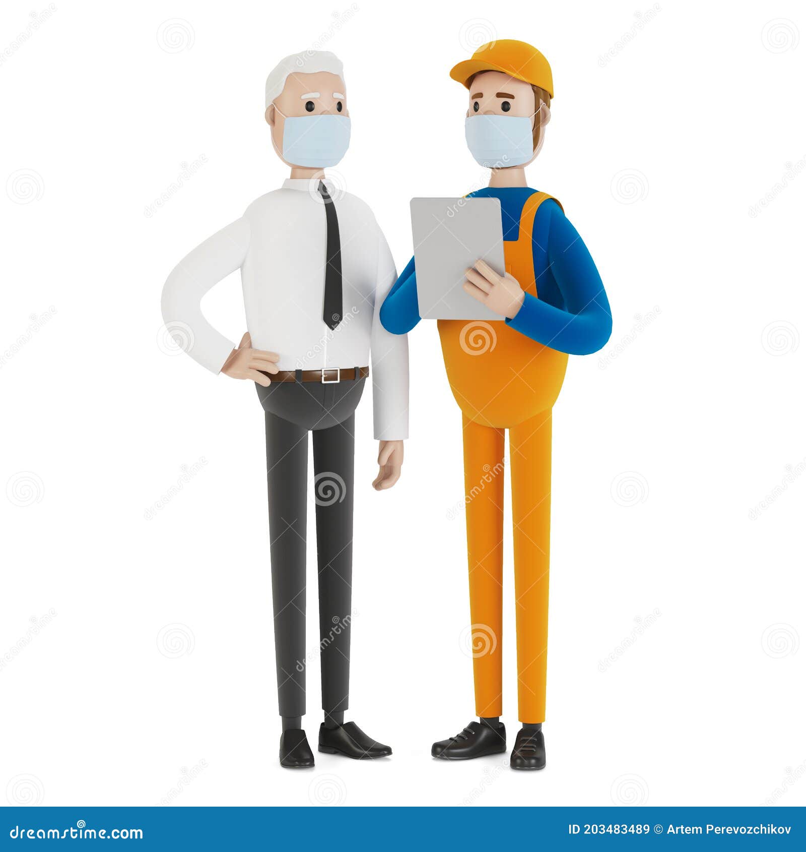 The Builder and the Customer are Discussing the Work Plan. Acceptance ...