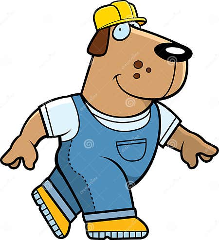 Builder Dog stock vector. Illustration of vector, hard - 9092074