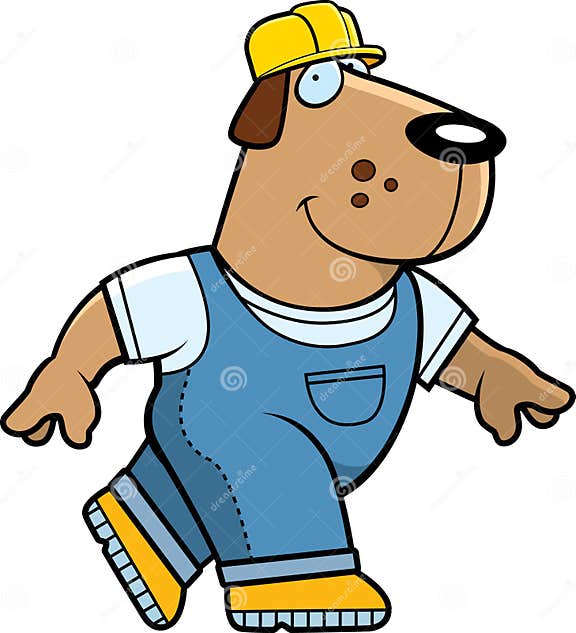 Builder Dog stock vector. Illustration of vector, hard - 9092074