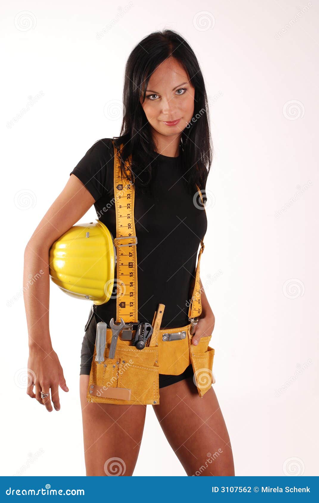 Builder girl stock photo. Image of girls, adolescence - 3107562