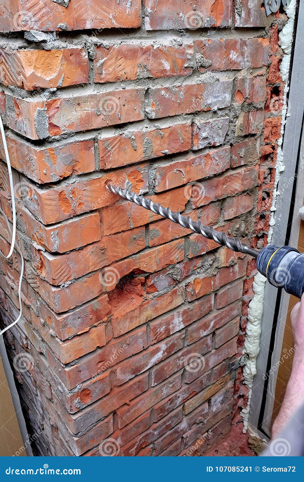 Builder with a hammer stock image. Image of destroy - 107085241