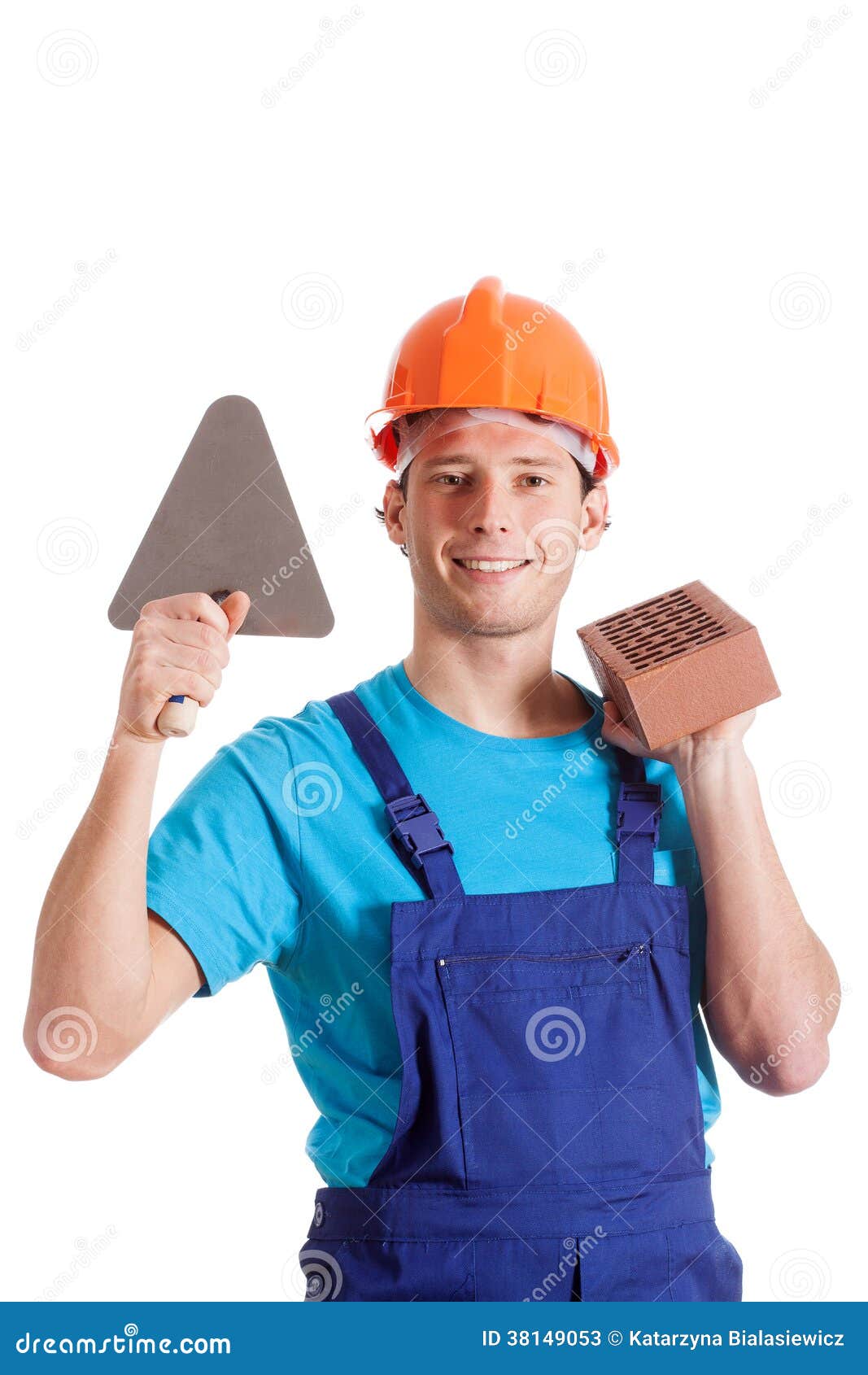 Builder with his tools stock image. Image of manual, person - 38149053