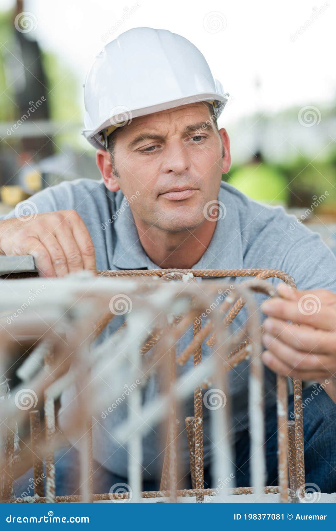 Builder With Steel Beam Royalty-Free Stock Photo | CartoonDealer.com ...