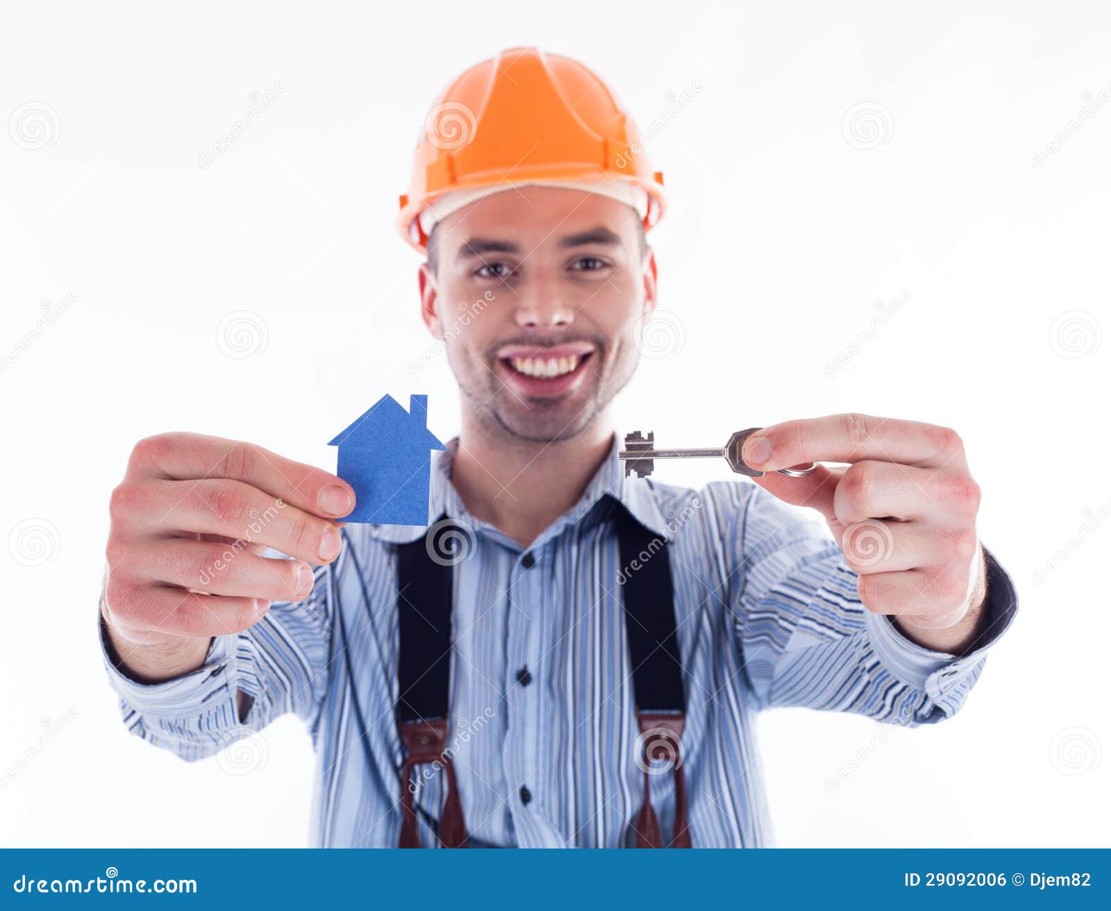 A builder man stock photo. Image of builder, paper, constructor - 29092006